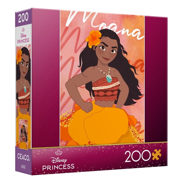Ceaco 200 Piece Disney Princess - Moana Interlocking Jigsaw Puzzle ...
