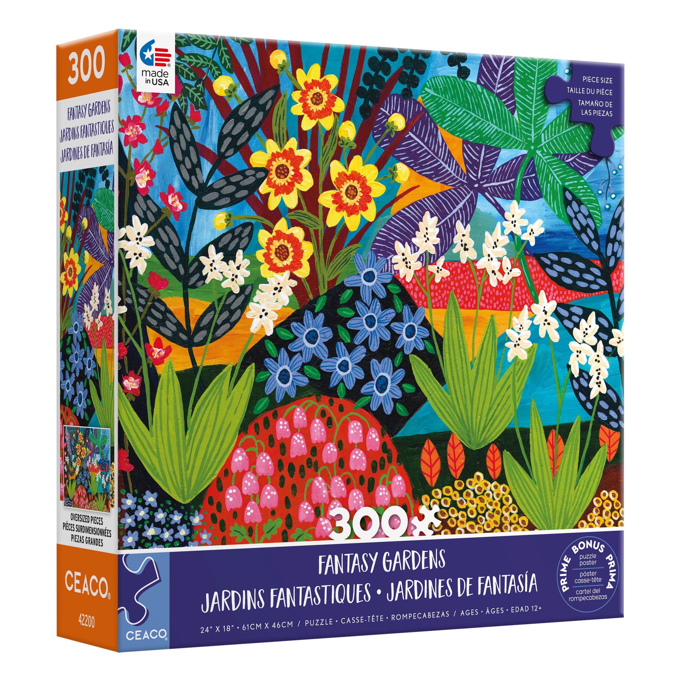 Ceaco Fantasy Gardens 300 Piece Jigsaw Puzzle - Mushrooms - Walmart.com
