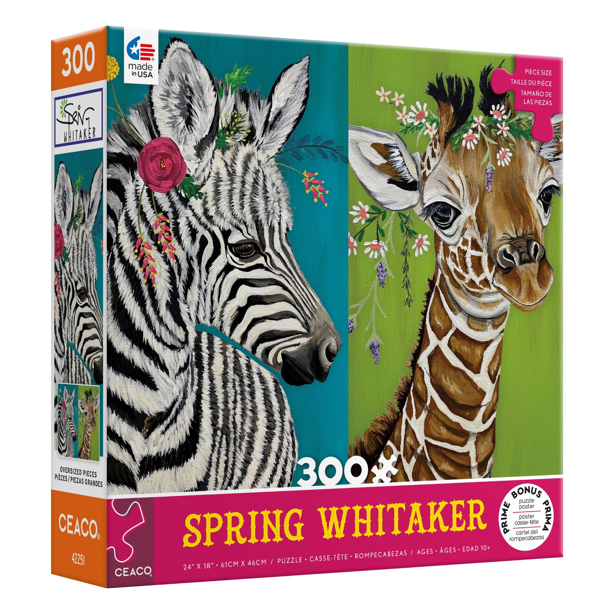 Ceaco 300-Piece Whitaker Spots and Stripes Jigsaw Puzzle - Walmart.com
