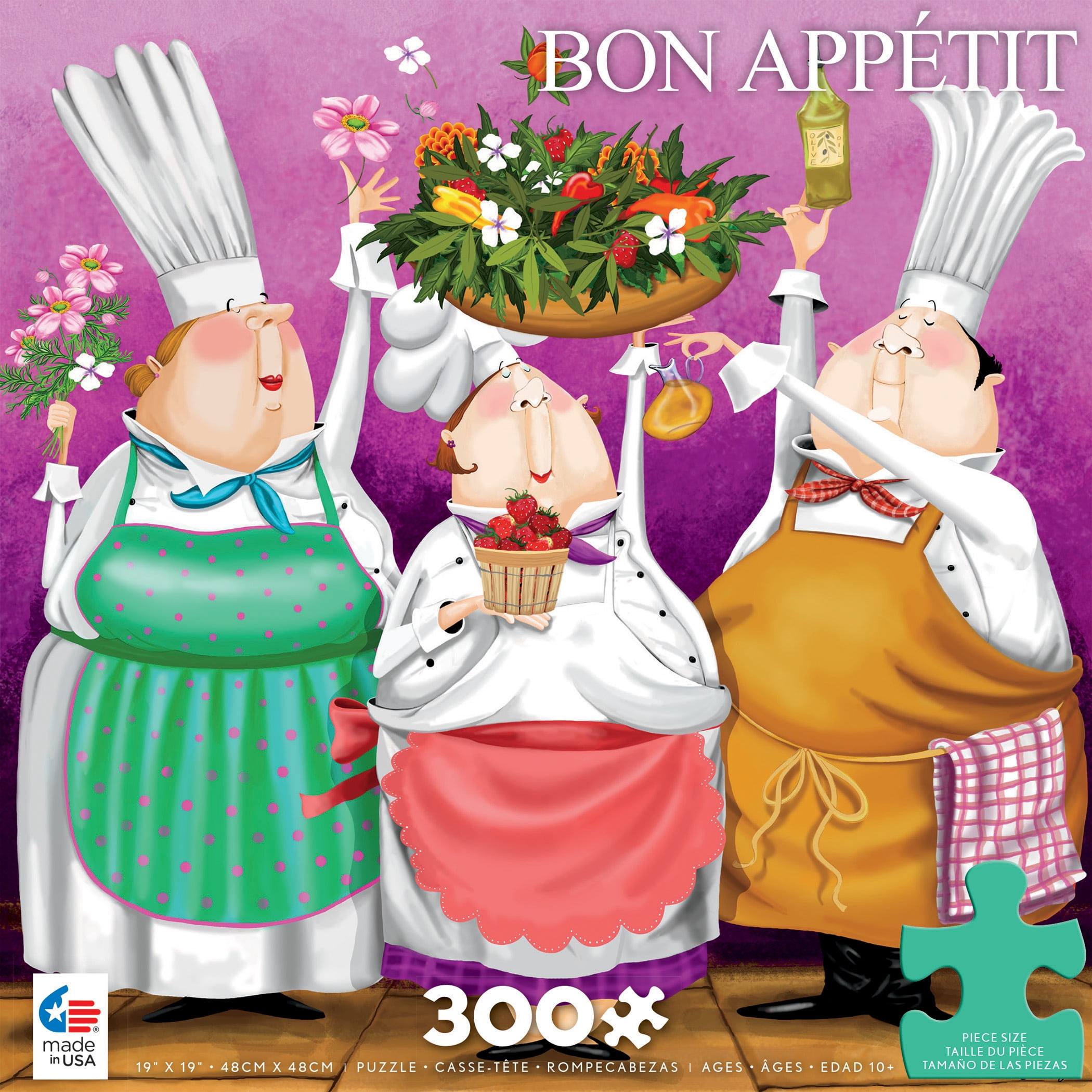 Ceaco - Bon Apetit - Summer Salad - 300 Piece Jigsaw Puzzles - Walmart.com