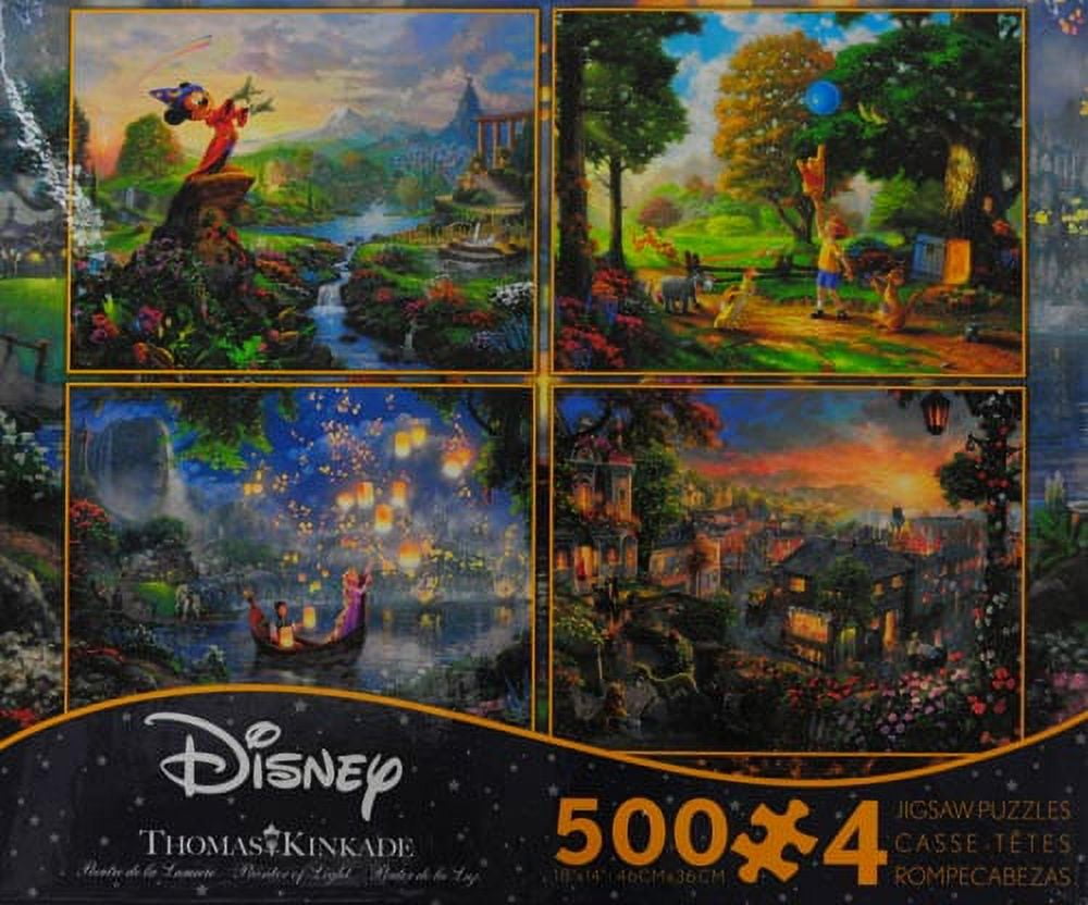 Ceaco 4 In 1 Multipack Thomas Kinkade Interlocking Jigsaw Puzzles Store ...