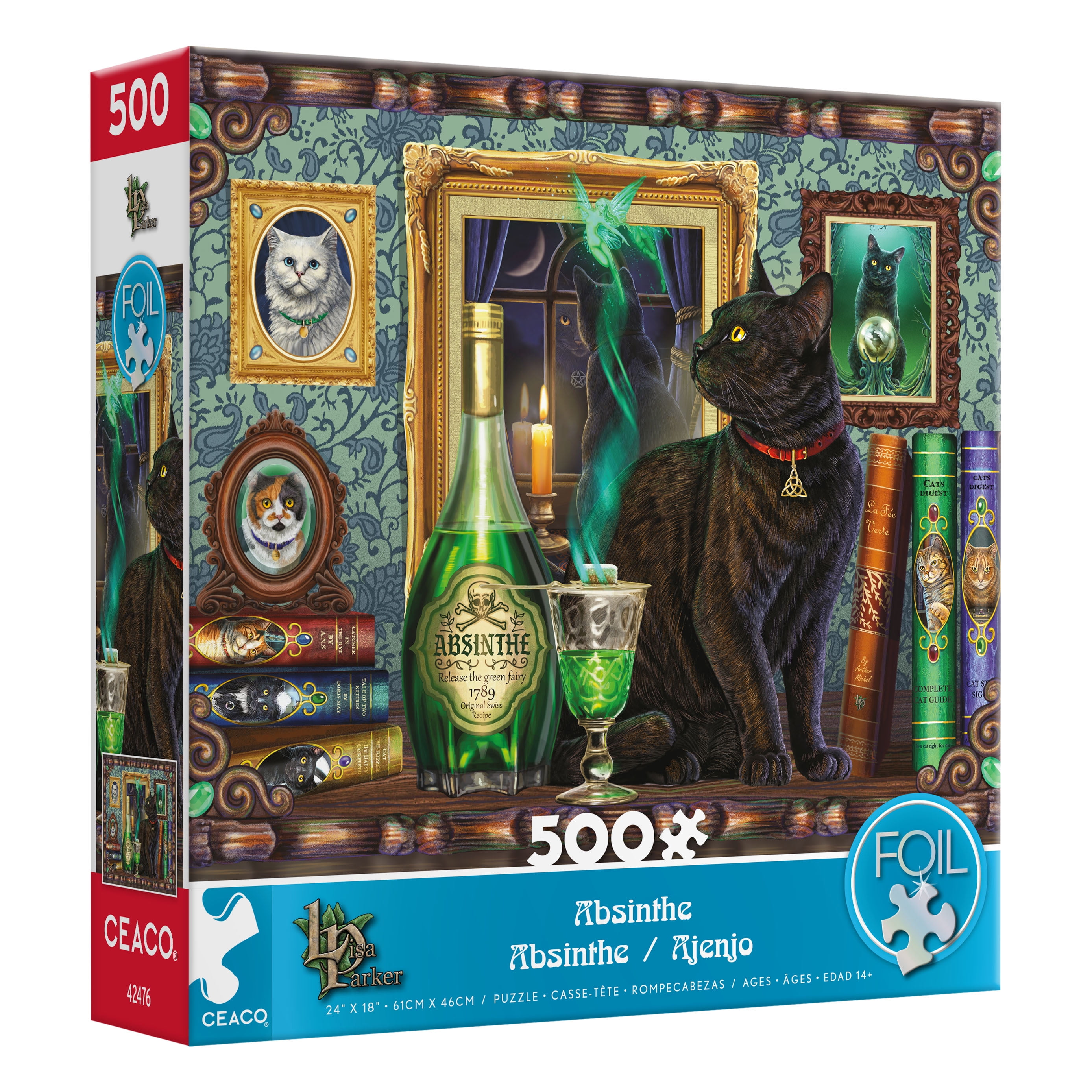 Ceaco 500 Piece Metallic Jigsaw Puzzle by Lisa Parker 18x24 with Bonus ...