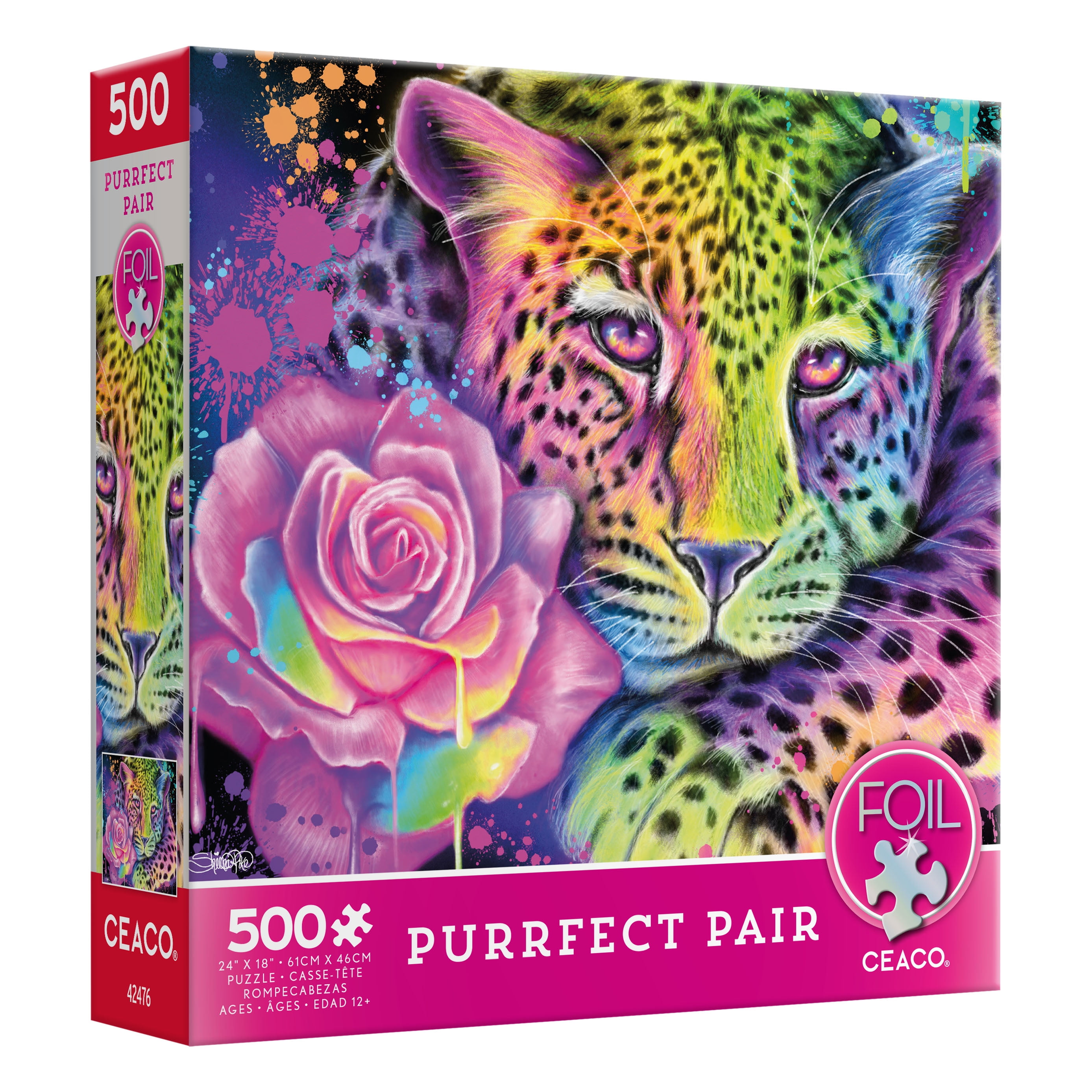 Ceaco 500 Piece Foil Purrfect Pair Jigsaw Puzzle - Walmart.com