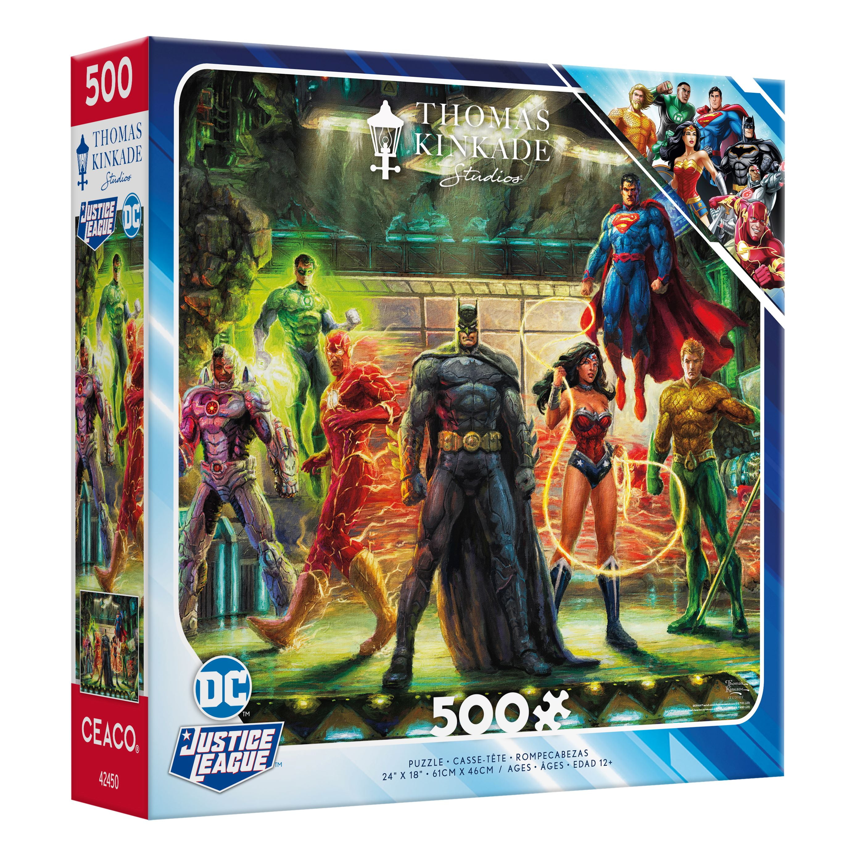 Ceaco 500 Piece The Justice League (Thomas Kinkade DC Comics ...