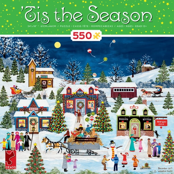 Ceaco 550-Piece Jane Wooster Scott Tis the Season December 24th ...