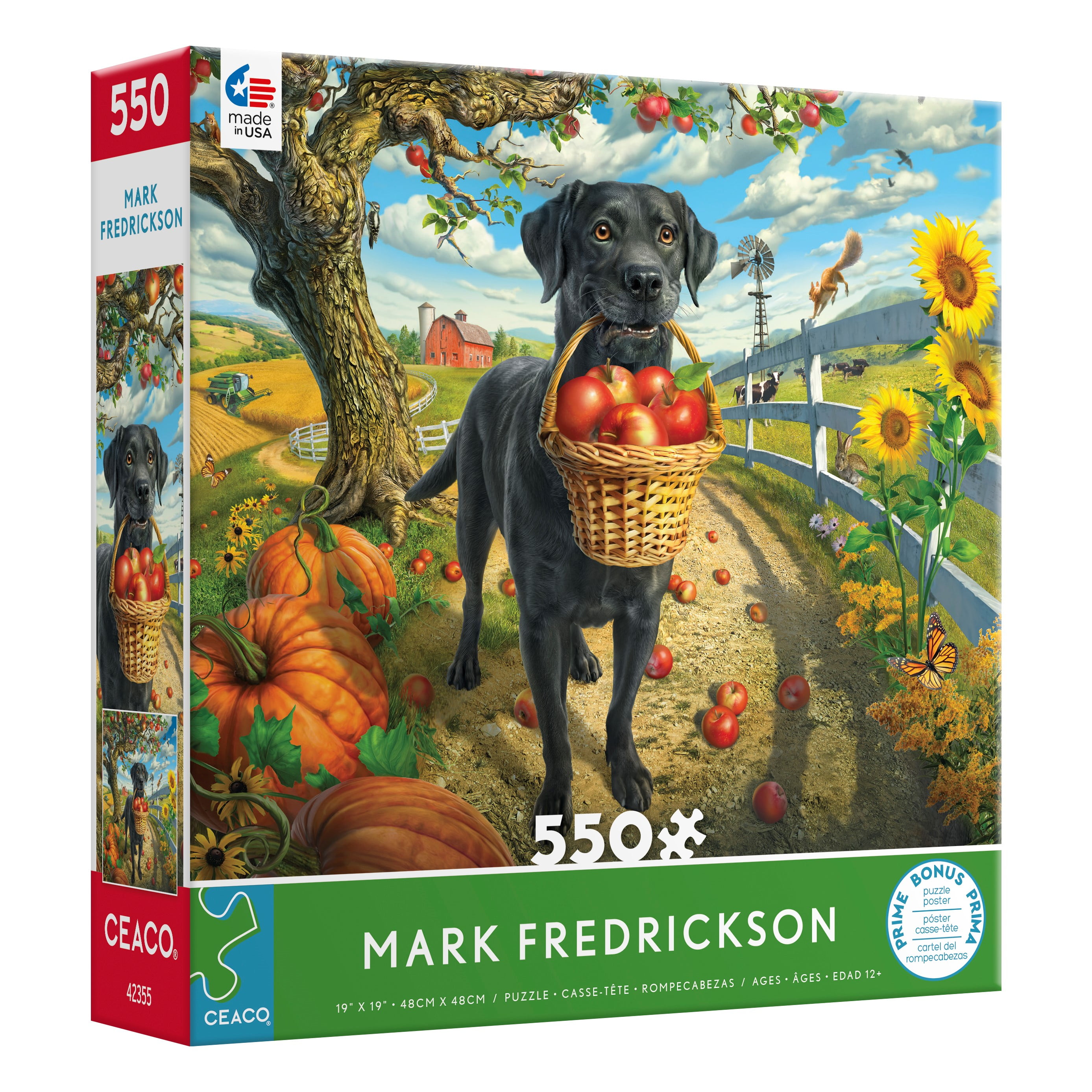 Ceaco 550-Piece Mark Fredrickson Farmer’s Friend Interlocking Jigsaw ...