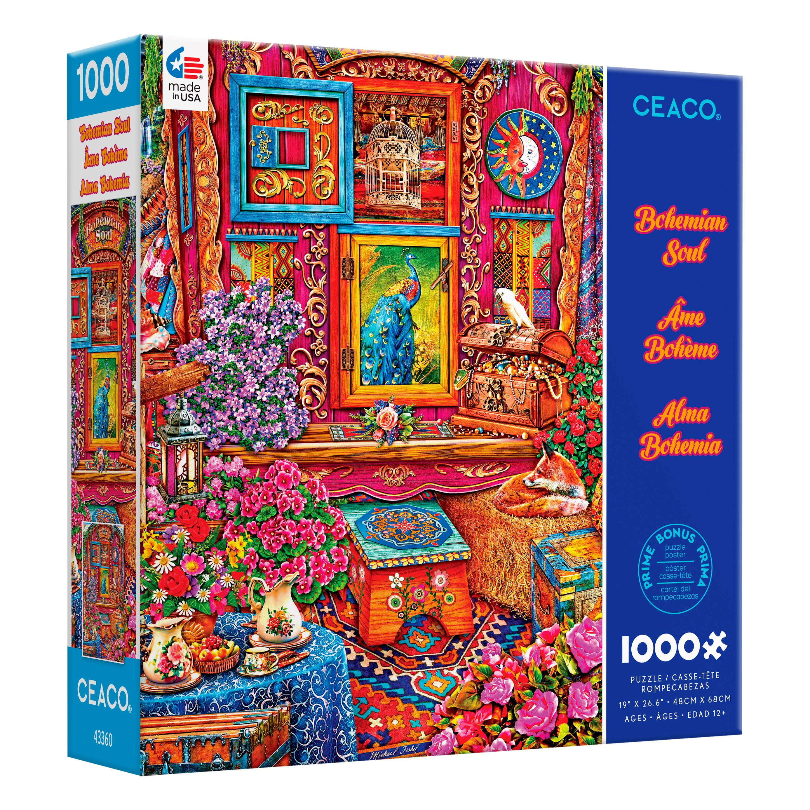 Ceaco Bohemian Soul (Michael Fishel) 1000 Piece Interlocking Jigsaw ...