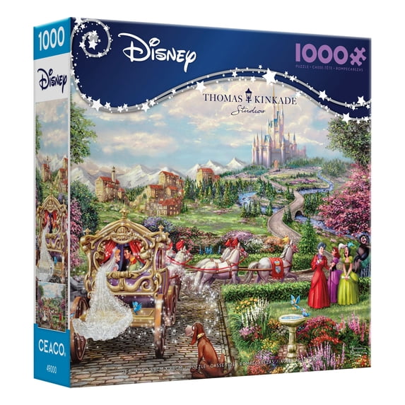 Ceaco Disney Thomas Kinkade Lilo and Stitch 1000 Piece Jigsaw Puzzle ...