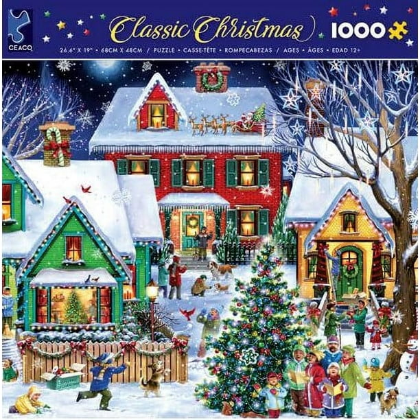 Ceaco - Classic Christmas - Christmas Houses - 1000 Piece Jigsaw Puzzle ...