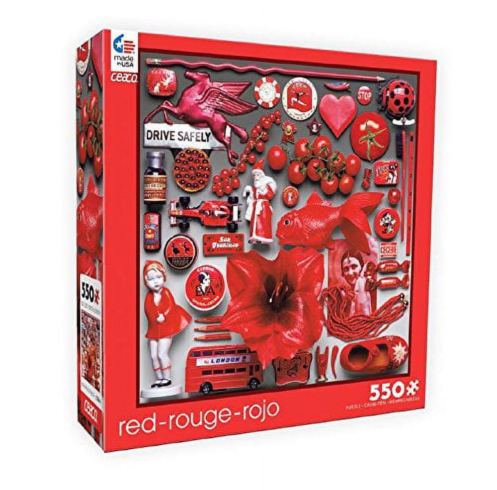 Ceaco Color Study Red Puzzle, 550 Piece - Walmart.com