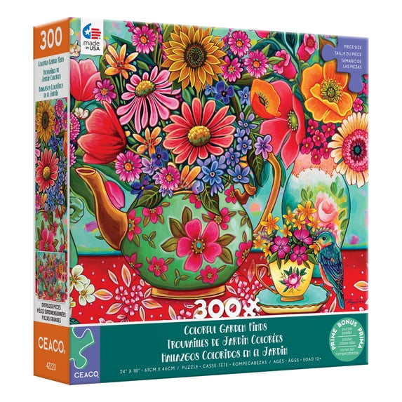 Ceaco Colorful Garden Finds 300 Piece Jigsaw Puzzle - Walmart.com