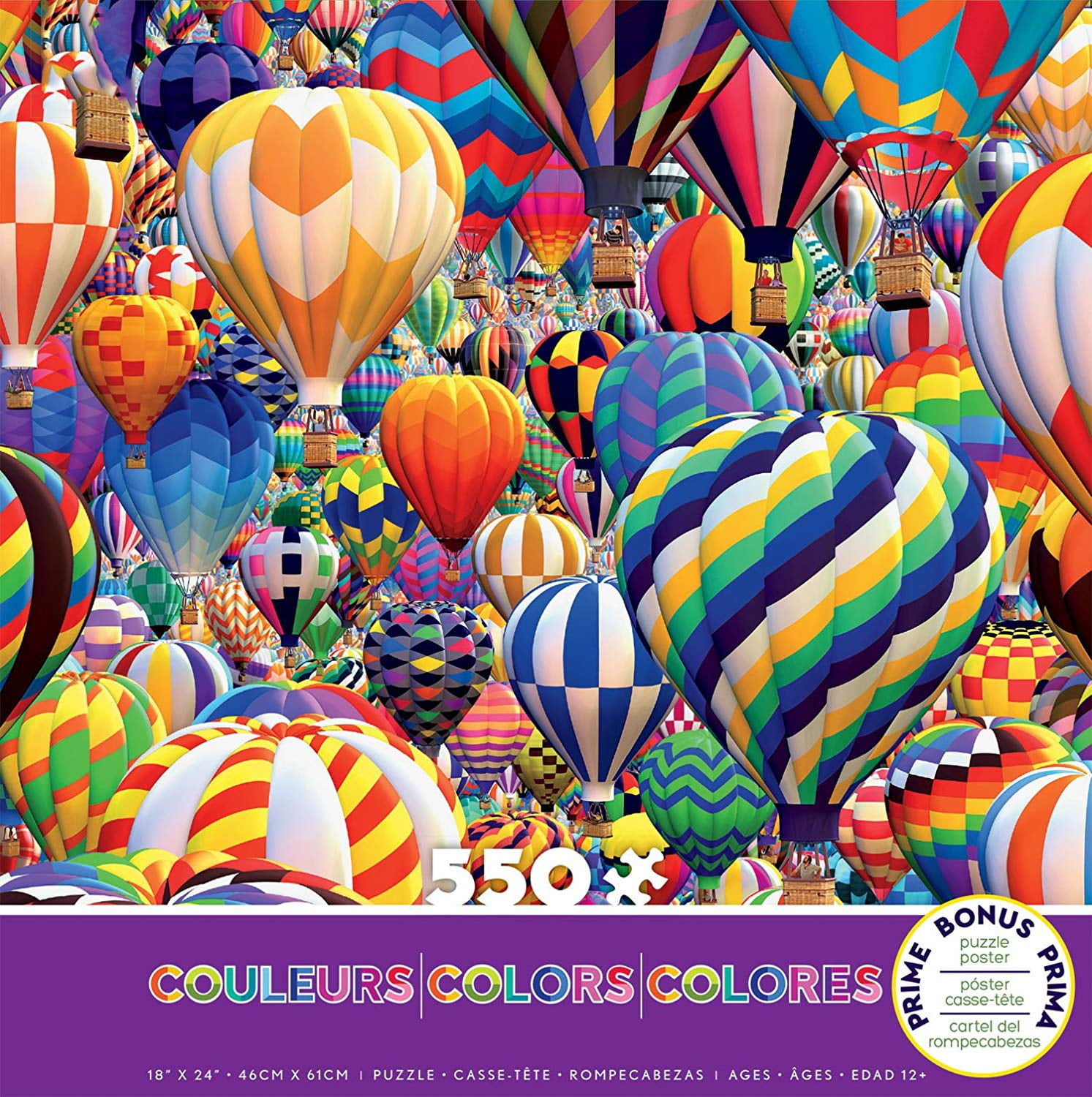 Ceaco Colors Balloon World Puzzle, 550 Piece - Walmart.com
