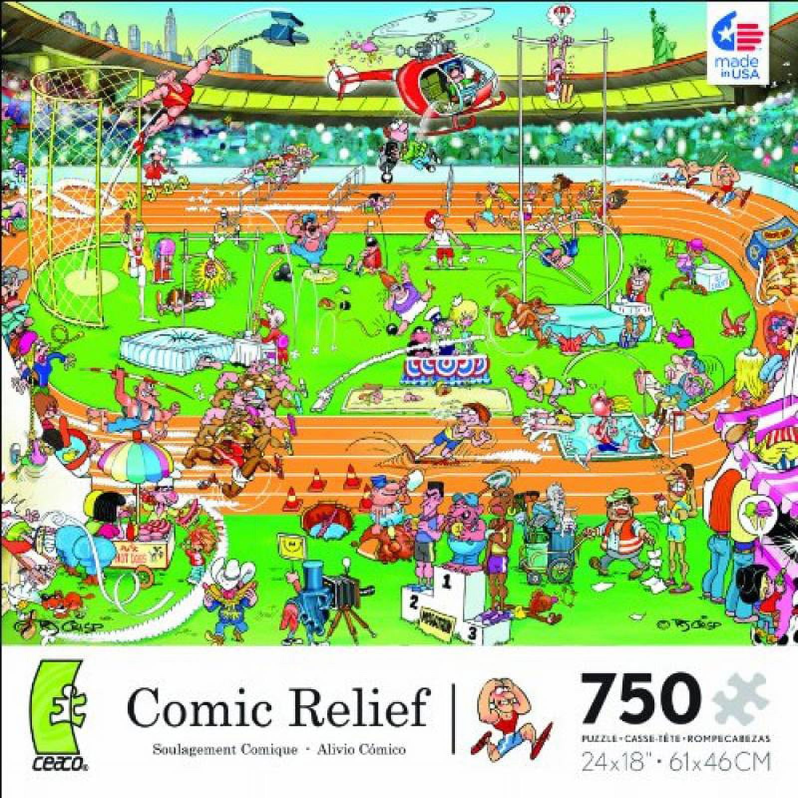 Ceaco Comic Relief Olympics Puzzle, 750 Piece - Walmart.com