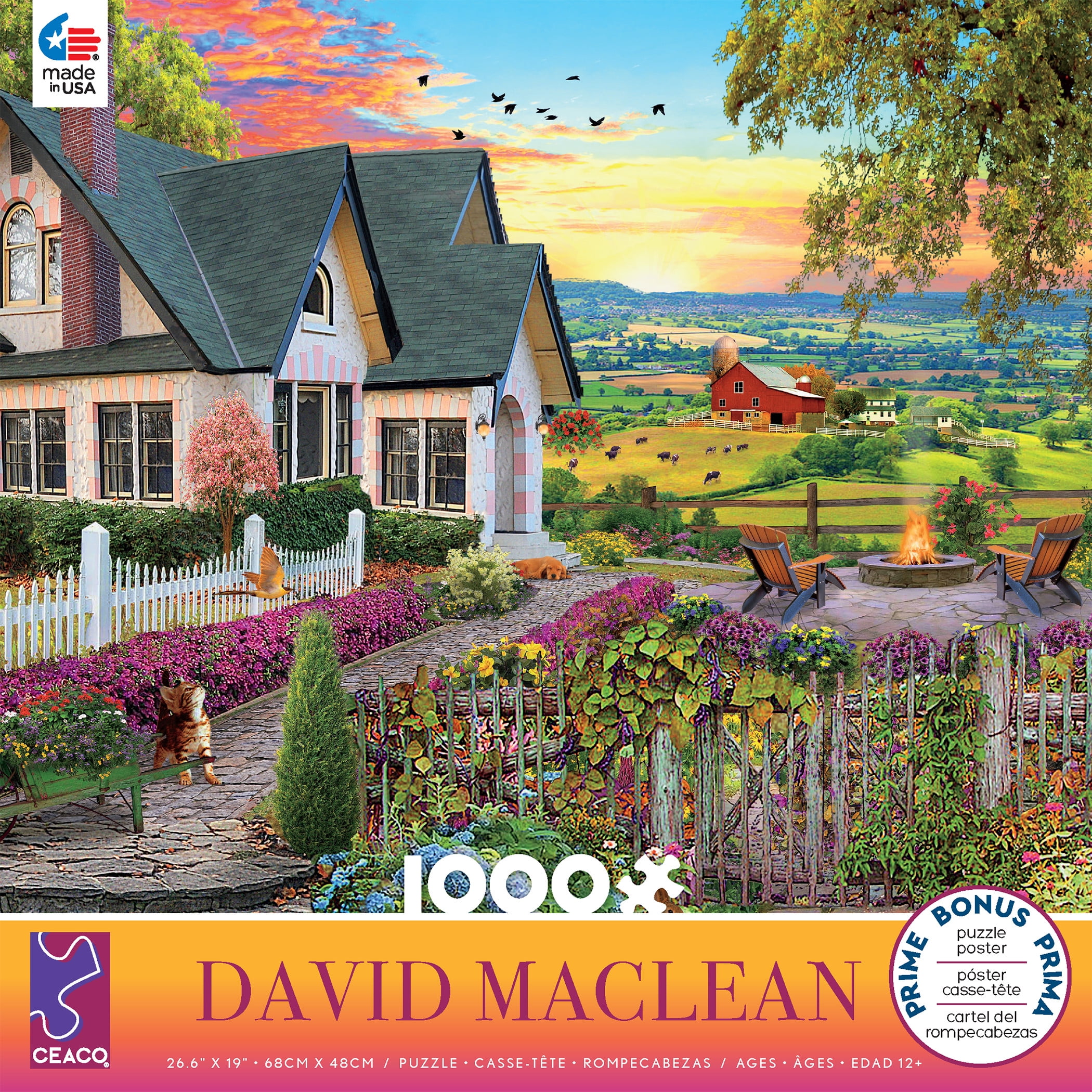 Ceaco - David Maclean - Hilltop View - 1000 Piece Jigsaw Puzzle ...