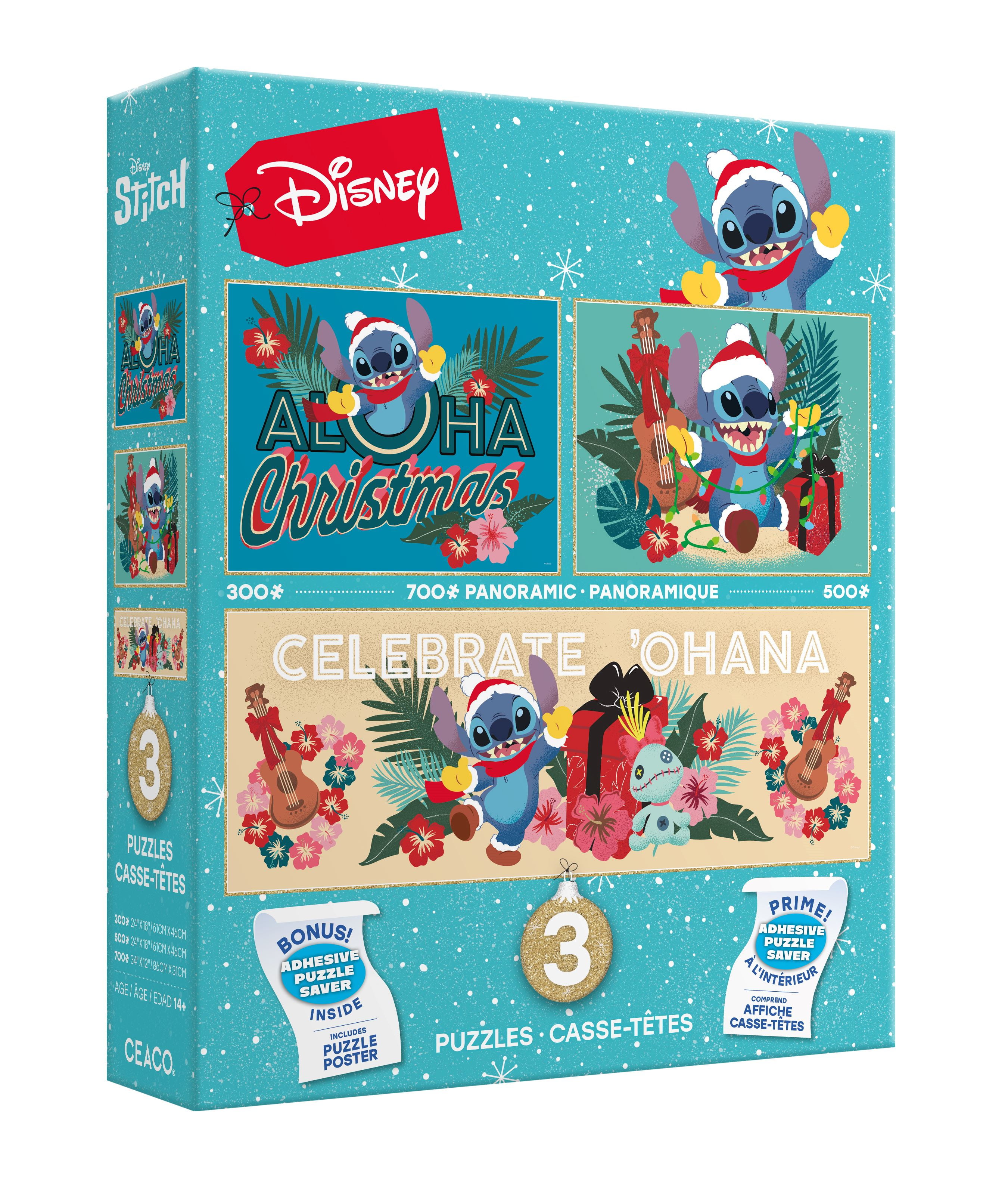 Ceaco Disney 3 in 1 Stitch Multipack Jigsaw Puzzle - Walmart.com