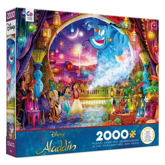 Ceaco - Disney - Aladdin - 2000 Piece Interlocking Jigsaw Puzzle ...
