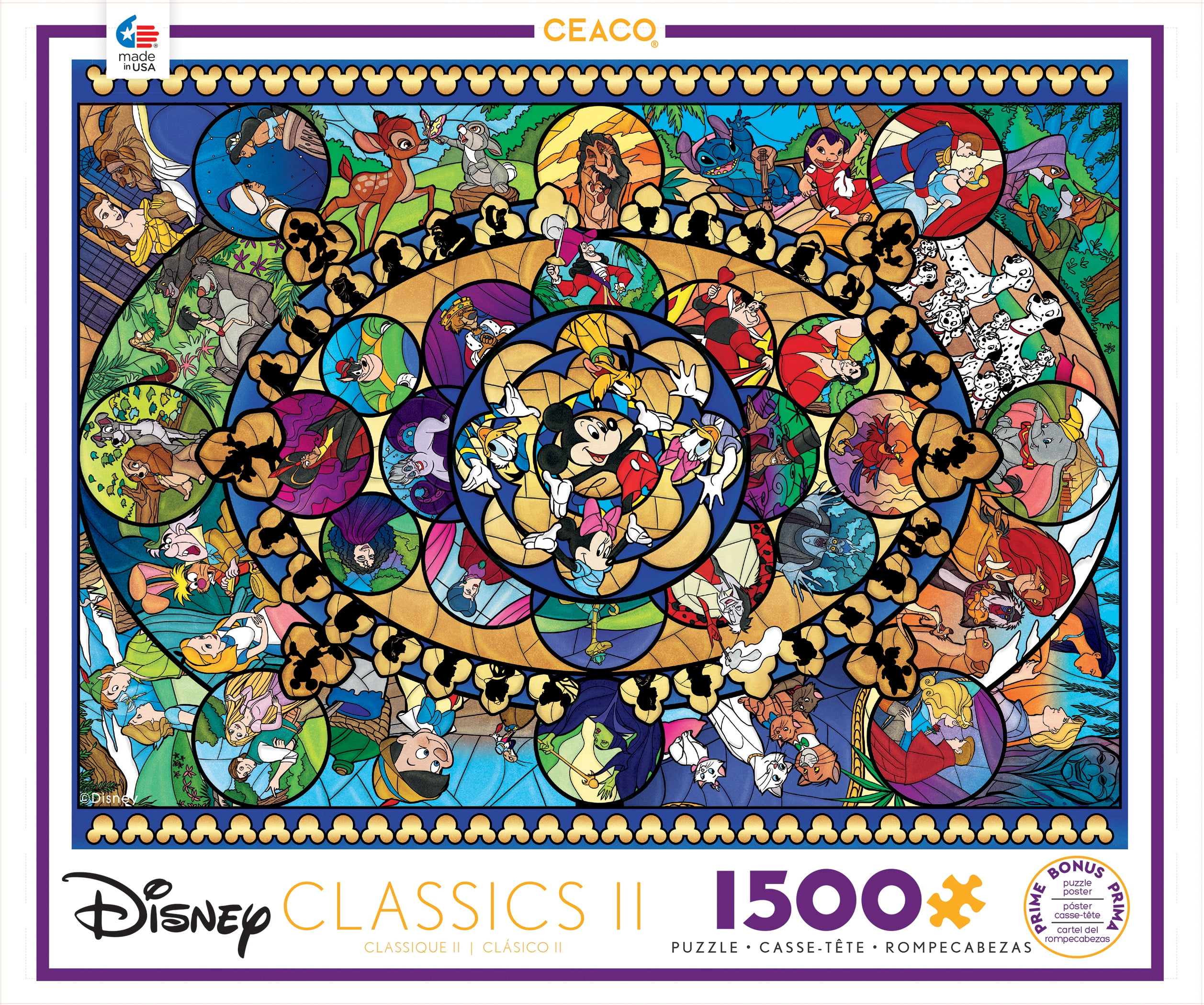 Ceaco - Disney - Disney Classics II - 1500 Piece Jigsaw Puzzle ...