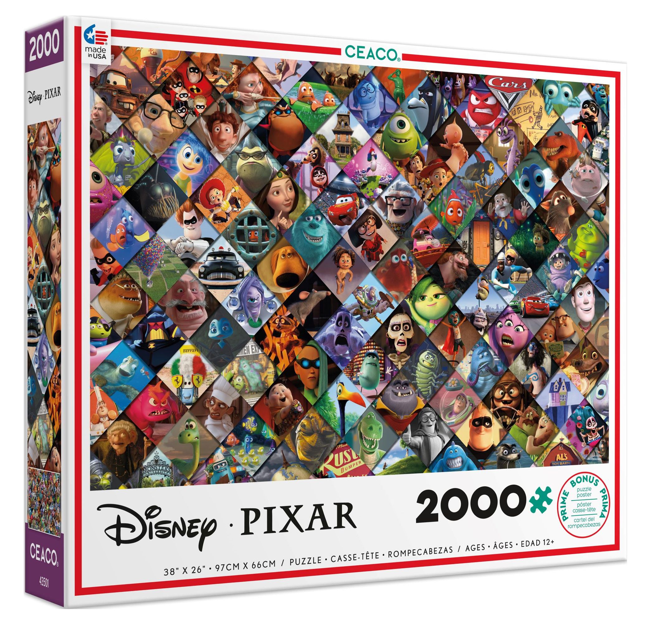 Ceaco - Disney Friends - Flower Power Stitch - 200 Piece Interlocking ...