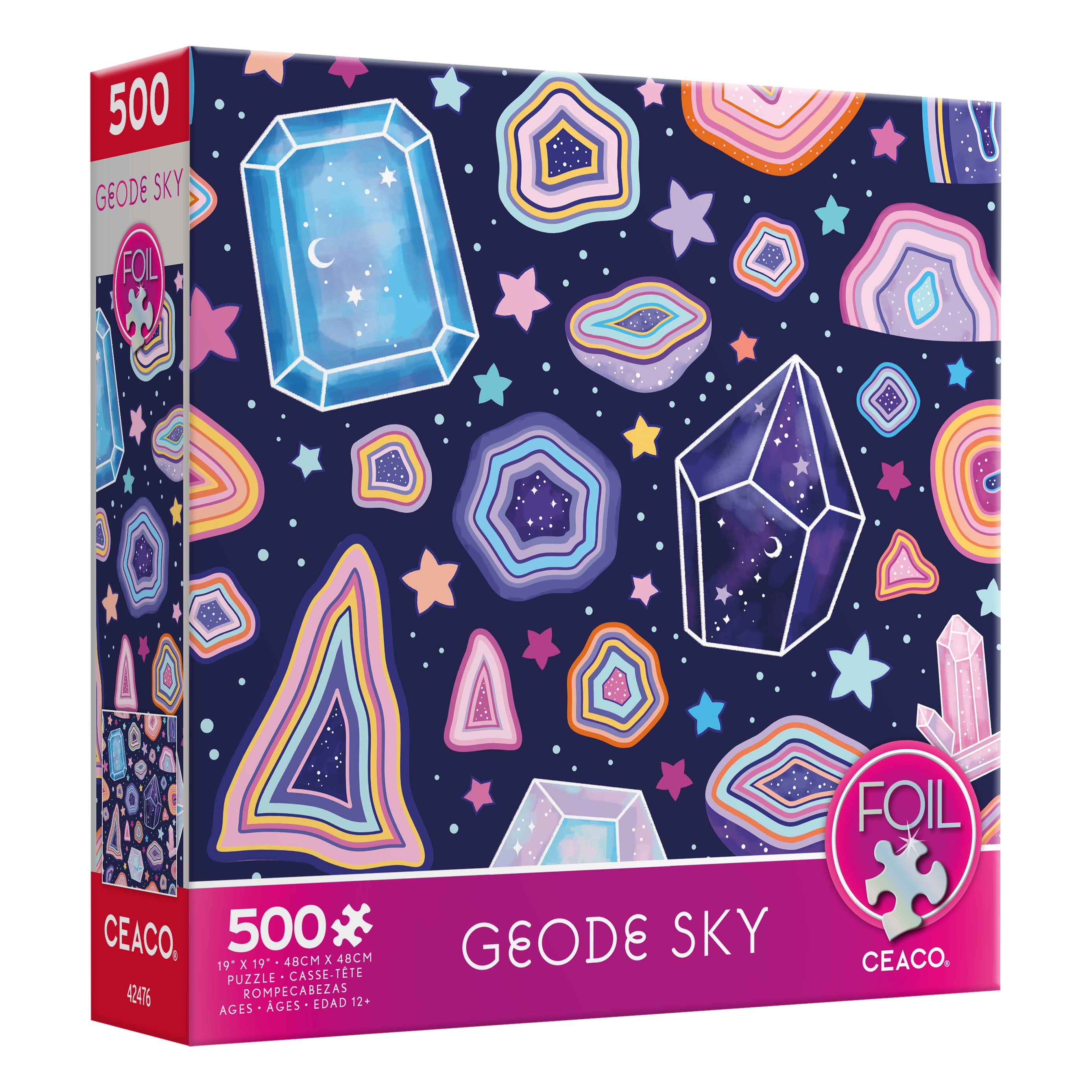 Ceaco 500 Piece Foil Geode Sky Interlocking Jigsaw Puzzle - Walmart.com