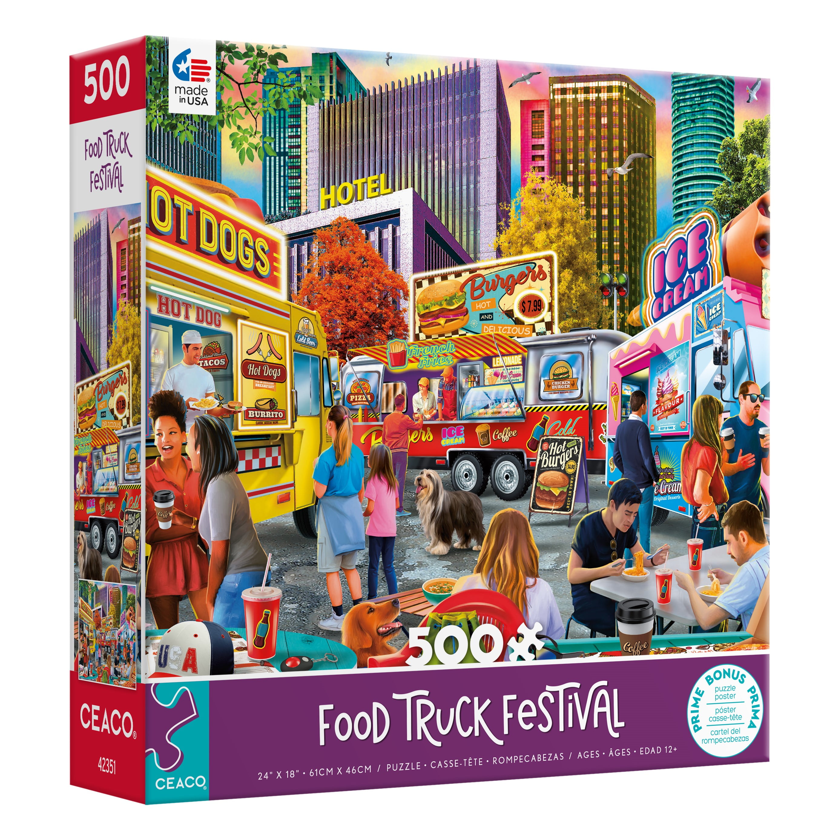 Ceaco Food Truck Festival (PD Moreno) Nina Seven 500 Piece Interlocking ...