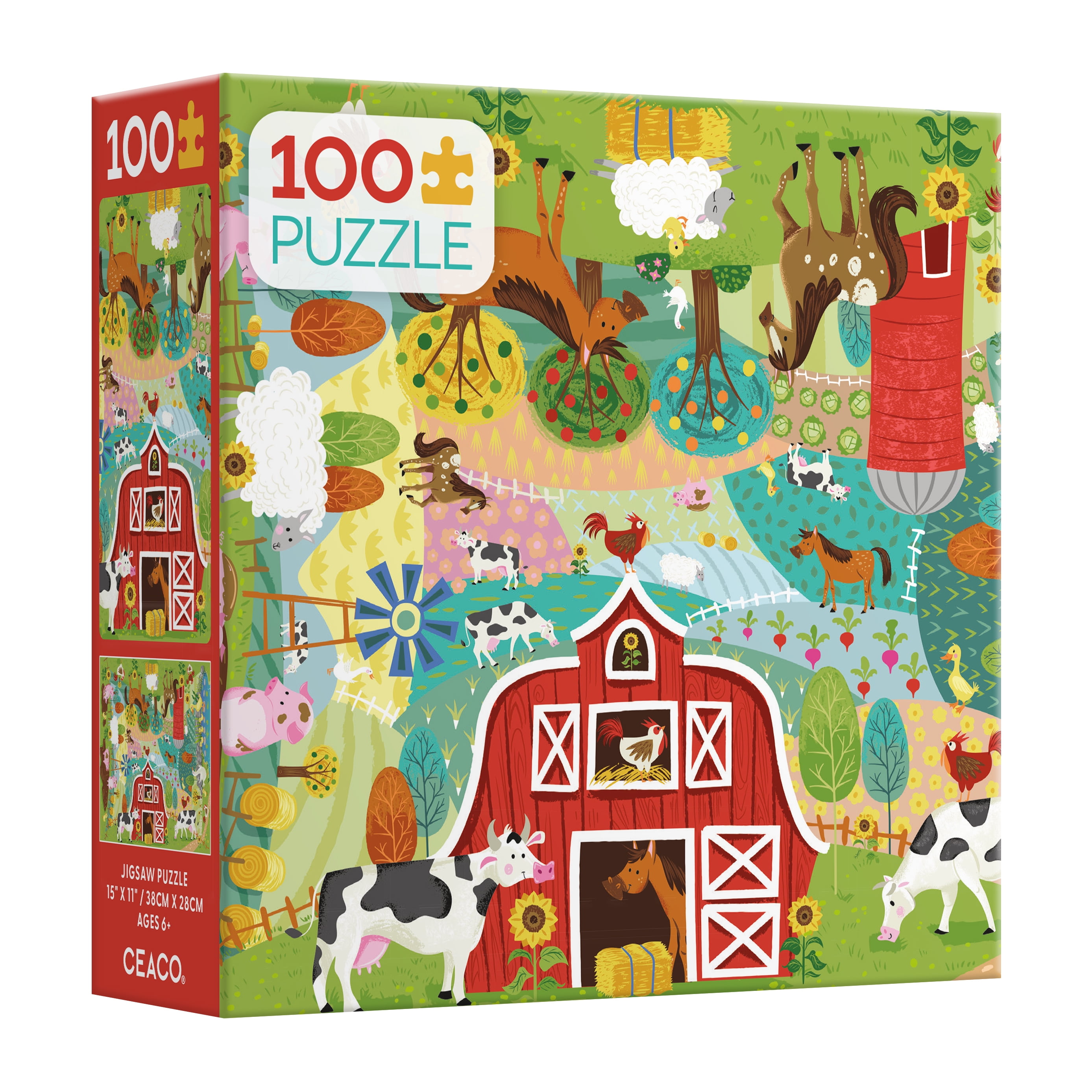 Ceaco Home on the Farm 100 Piece Interlocking Jigsaw Puzzle - Walmart.com