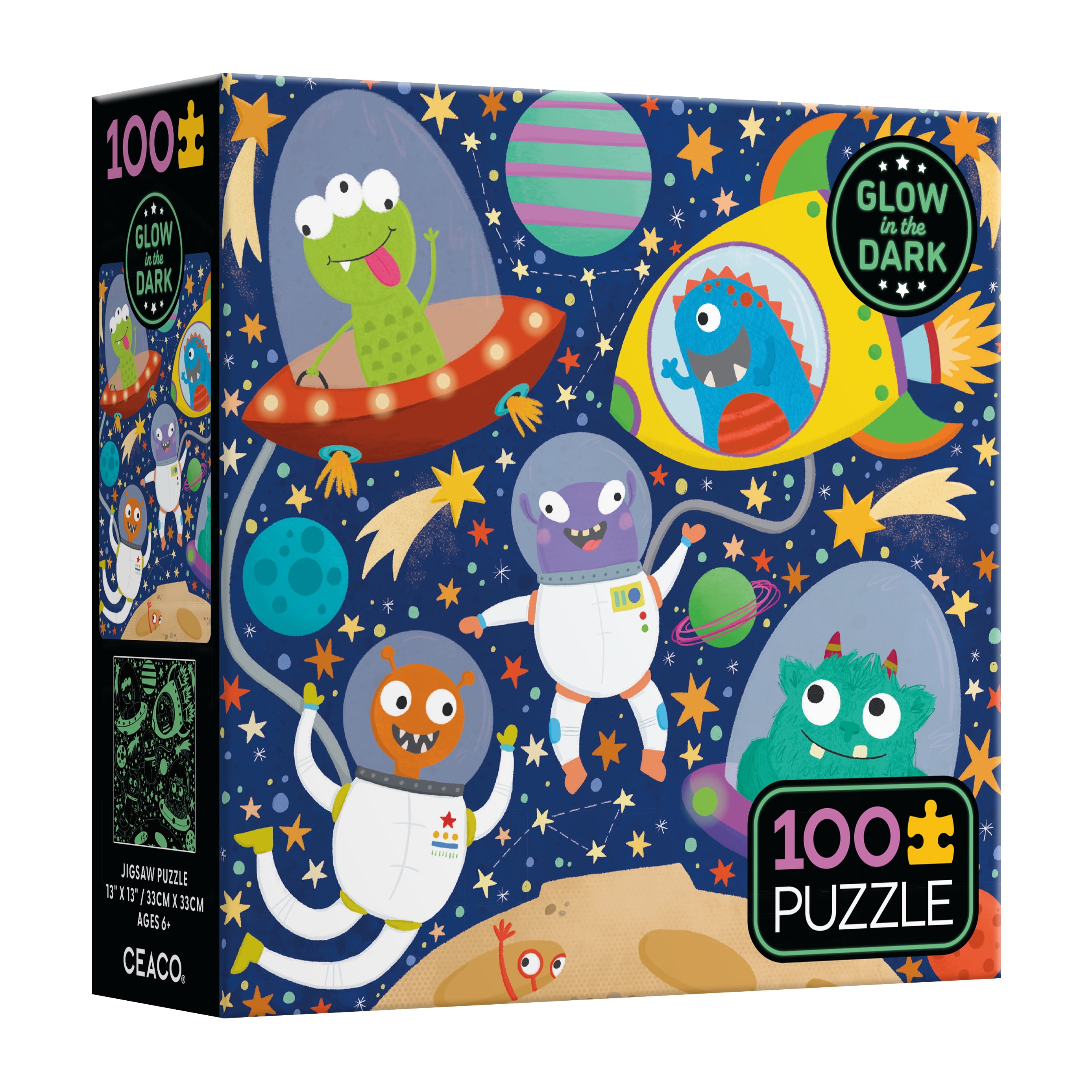 Ceaco Kids Deluxe 100 Piece Kids Deluxe Faye Buckingham Space Aliens ...