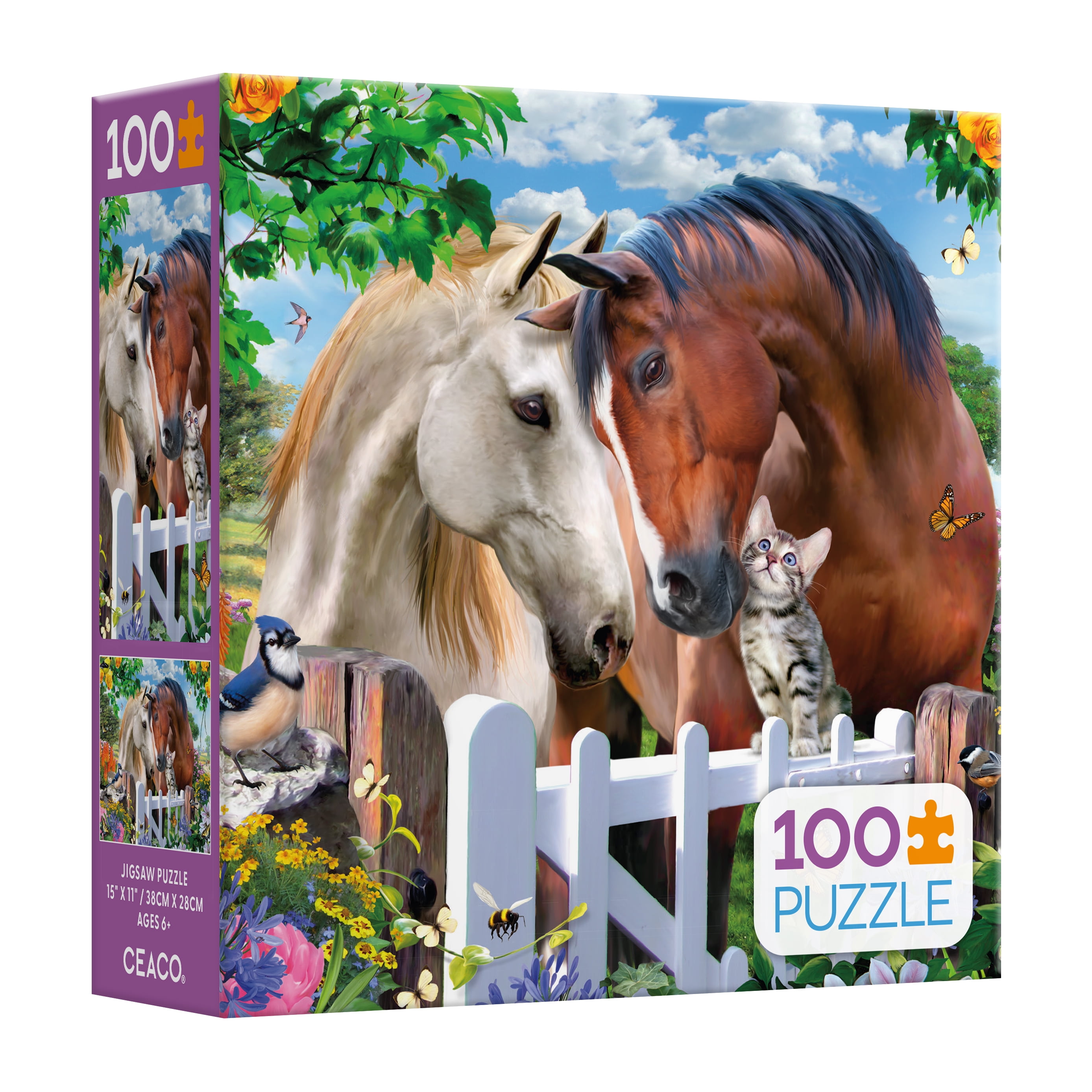 Ceaco - Kids - Howard Robinson - Garden Gate Friends - 100pc Piece ...