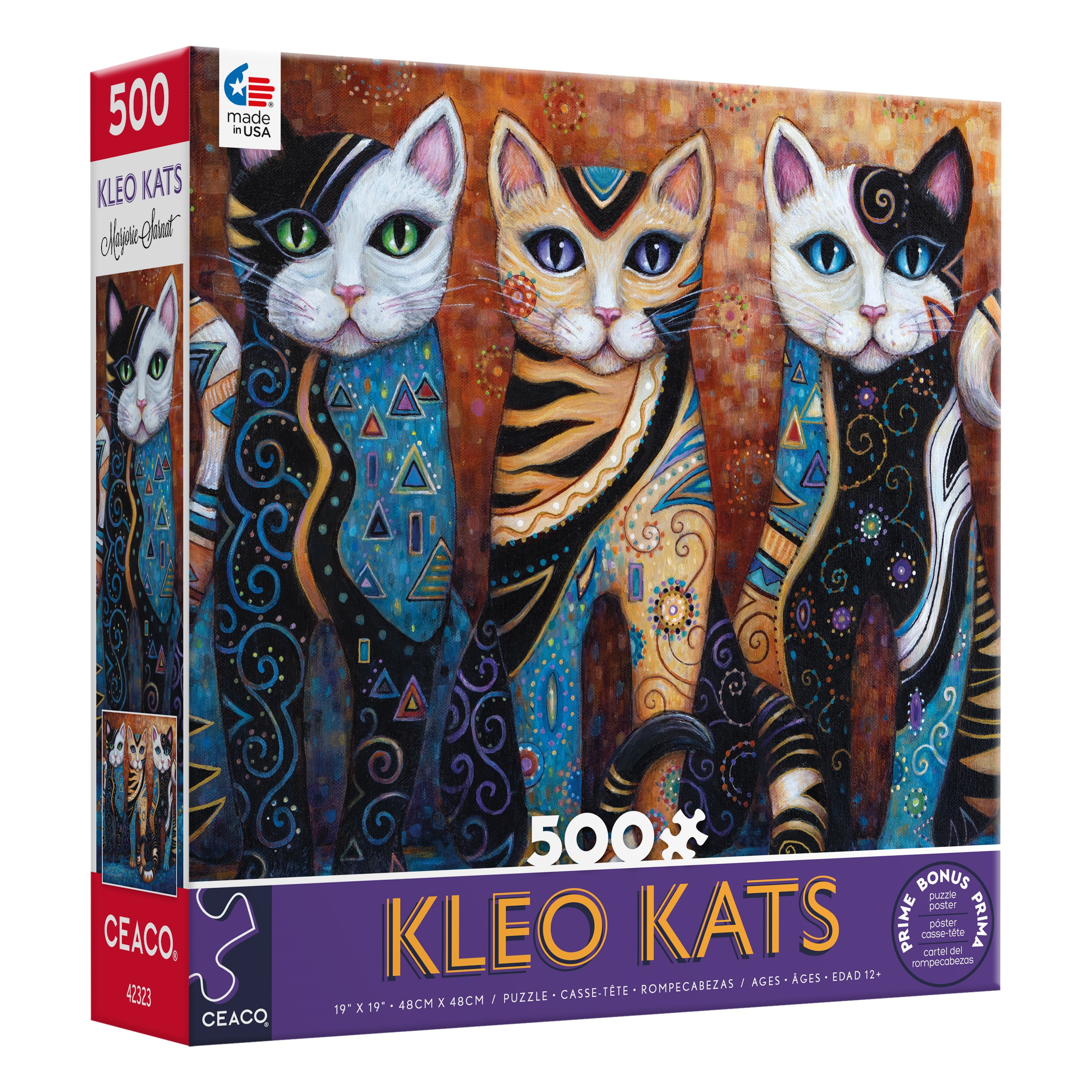 Ceaco Kleo Trio 500 Piece Interlocking Jigsaw Puzzle - Walmart.com