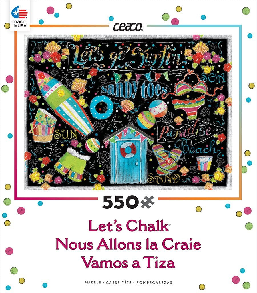Ceaco Let's Chalk Surfing Games Puzzle, 550 Piece - Walmart.com