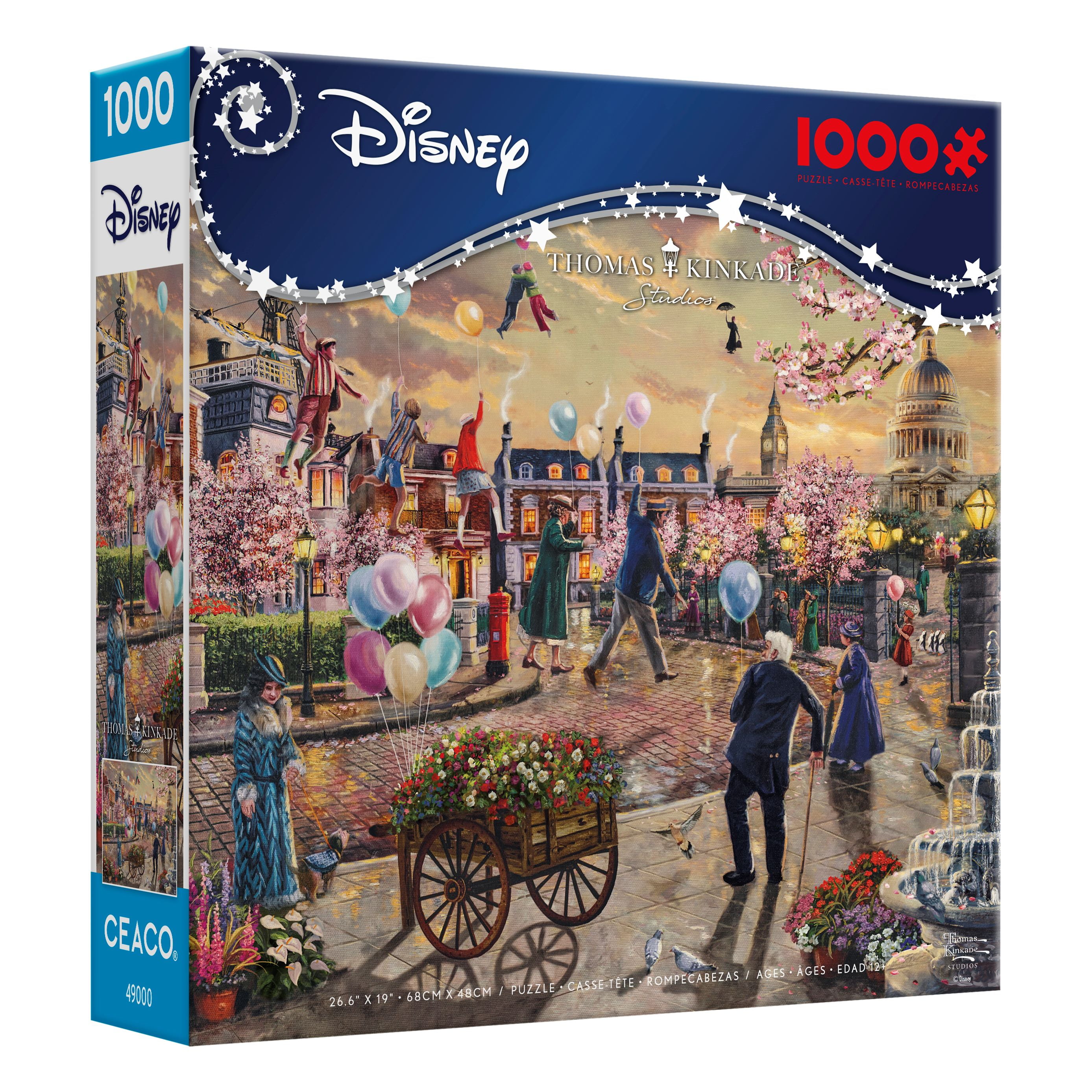 Ceaco Disney Thomas Kinkade 1000 Piece Jigsaw Puzzle Mary Poppins ...