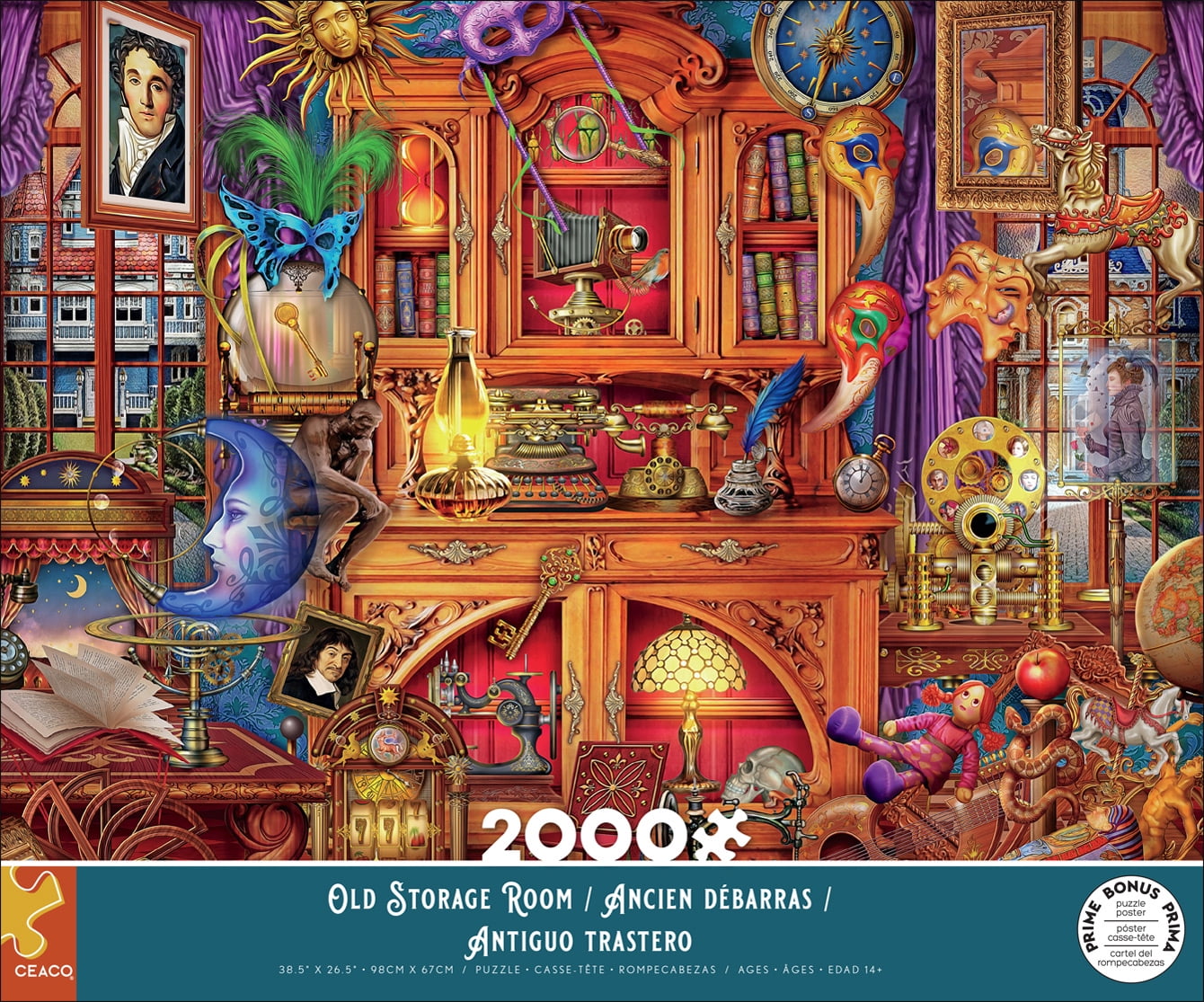Ceaco Ciro Marchetti Old Storage Room 2000-Piece Interlocking Jigsaw ...