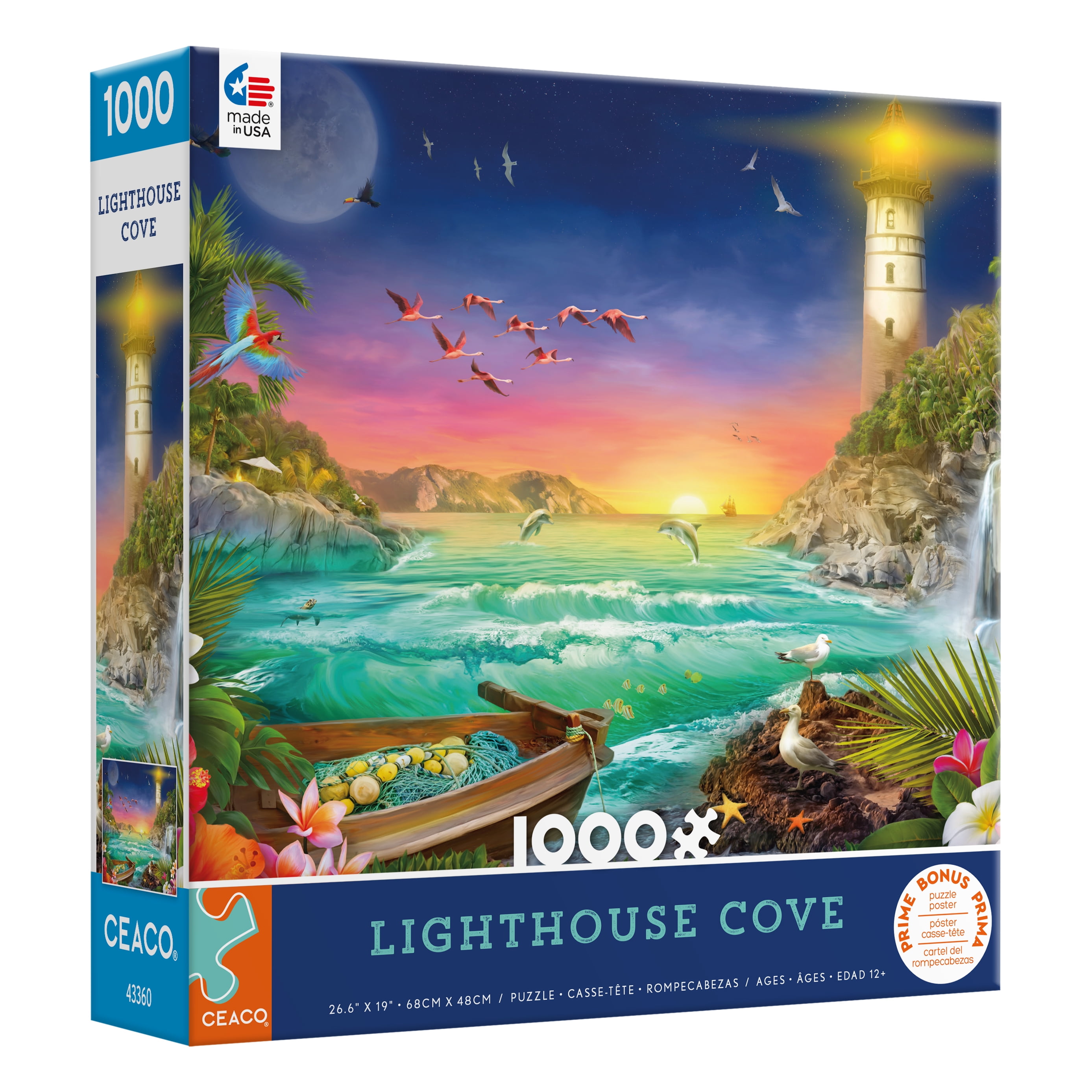 Ceaco - Olena - Lighthouse Cove - 1000pc Piece Interlocking Jigsaw ...