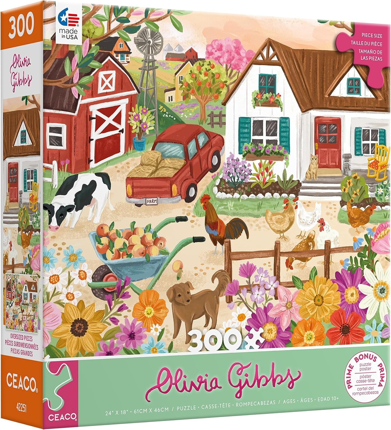Ceaco - Olivia Gibbs TMA2 - Farm Life - 300 Piece Jigsaw Puzzle ...