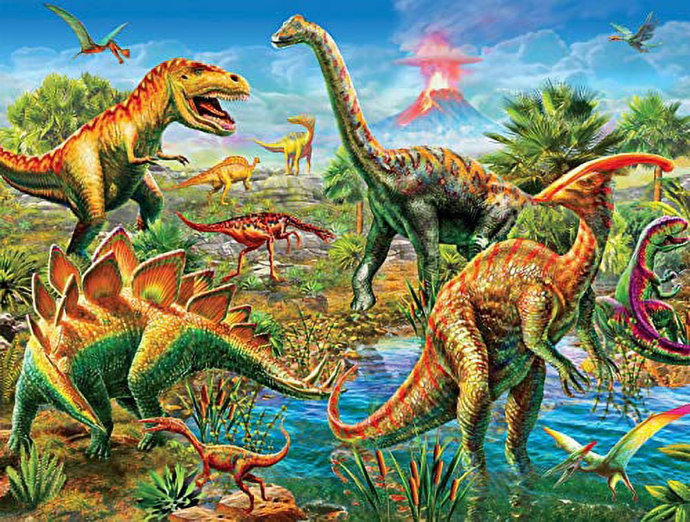 Ceaco Prehistoria - Jurassic Playground Jigsaw Puzzle, 300 Pieces ...