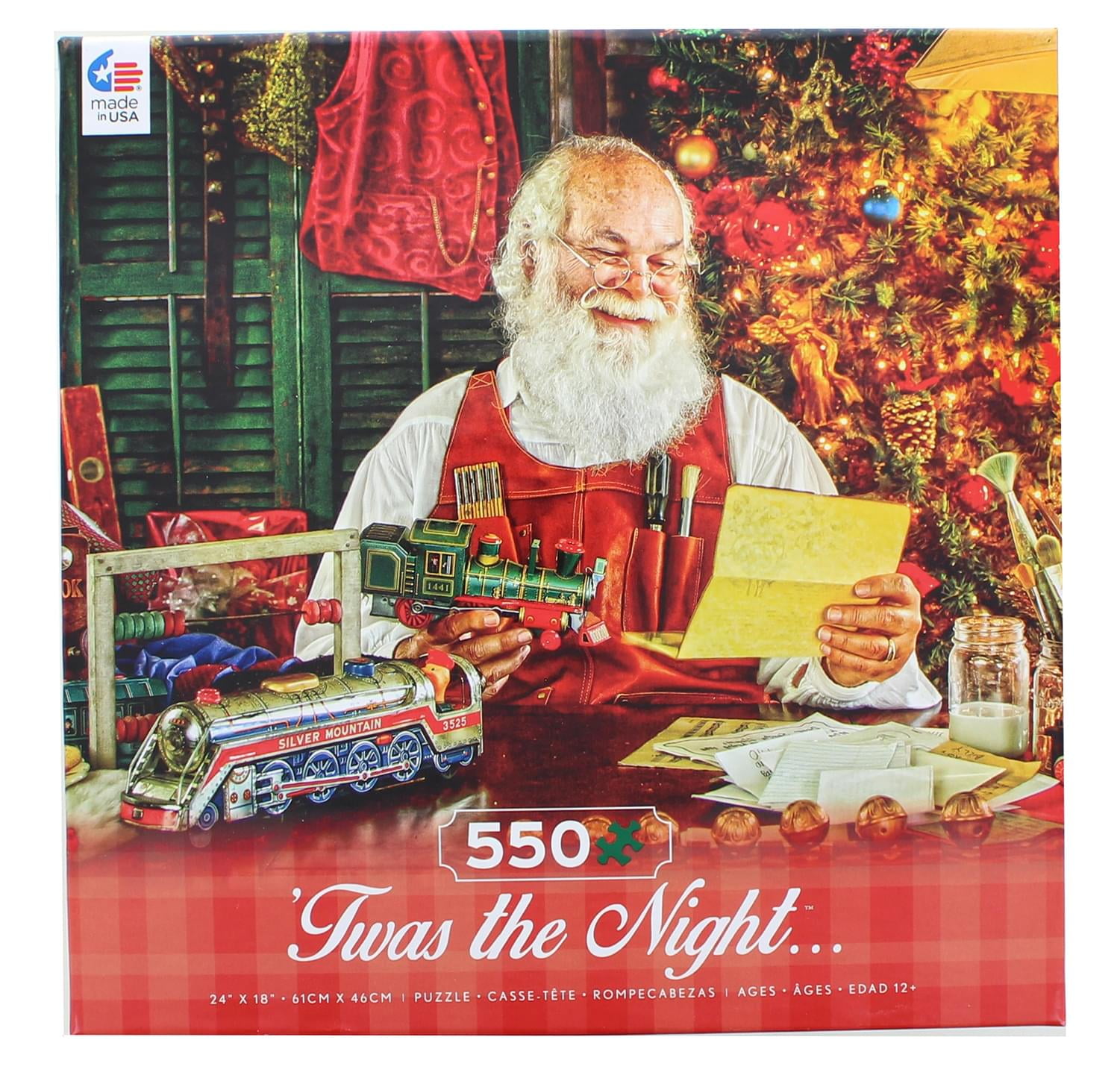 Ceaco Santa So You Want A Train Puzzle, 550 Piece - Walmart.com