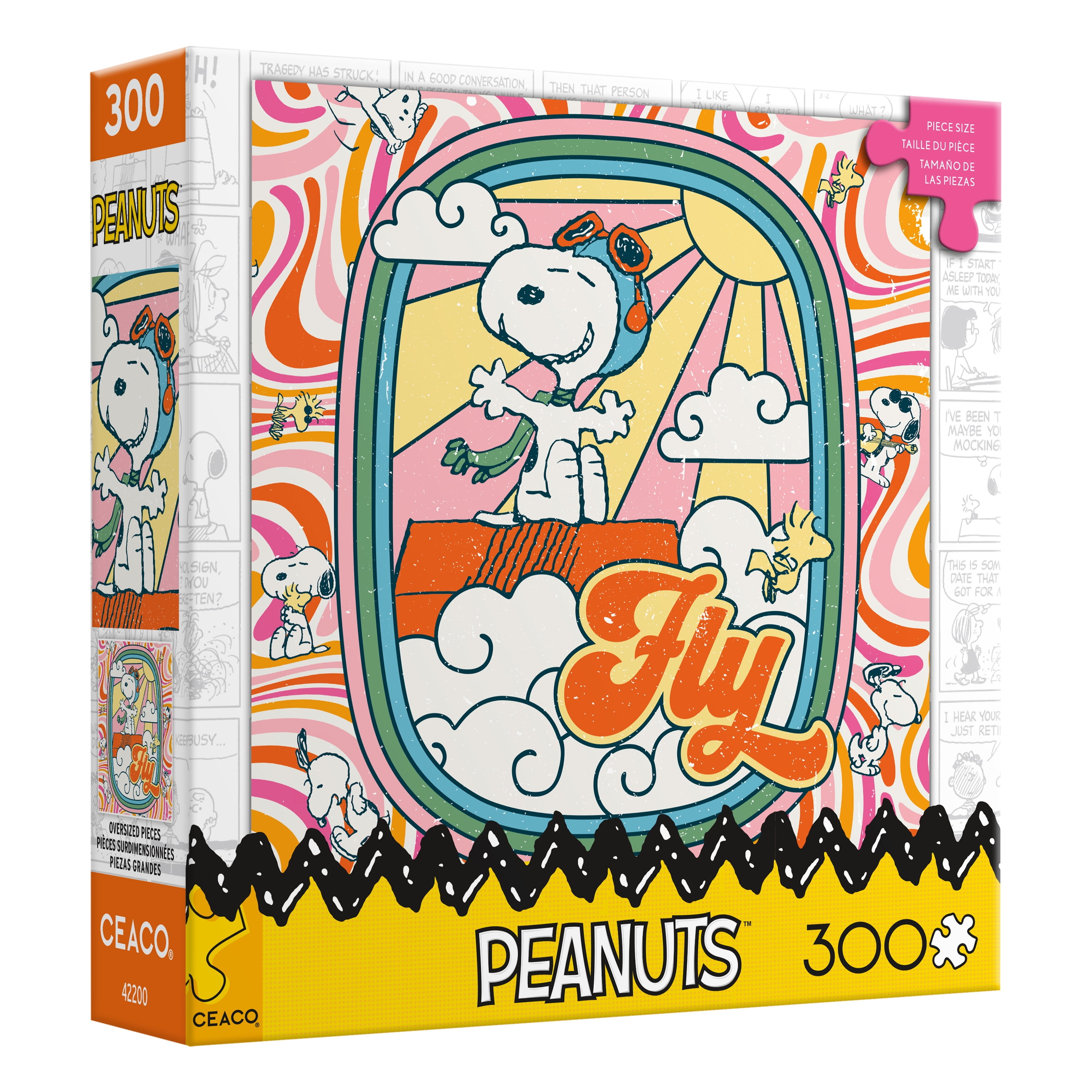 Ceaco Snoopy Fly 300 Piece Interlocking Jigsaw Puzzle - Walmart.com