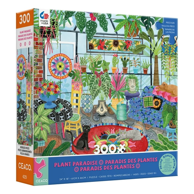 Ceaco Plant Paradise 300 Piece Interlocking Jigsaw Puzzle - Walmart.com