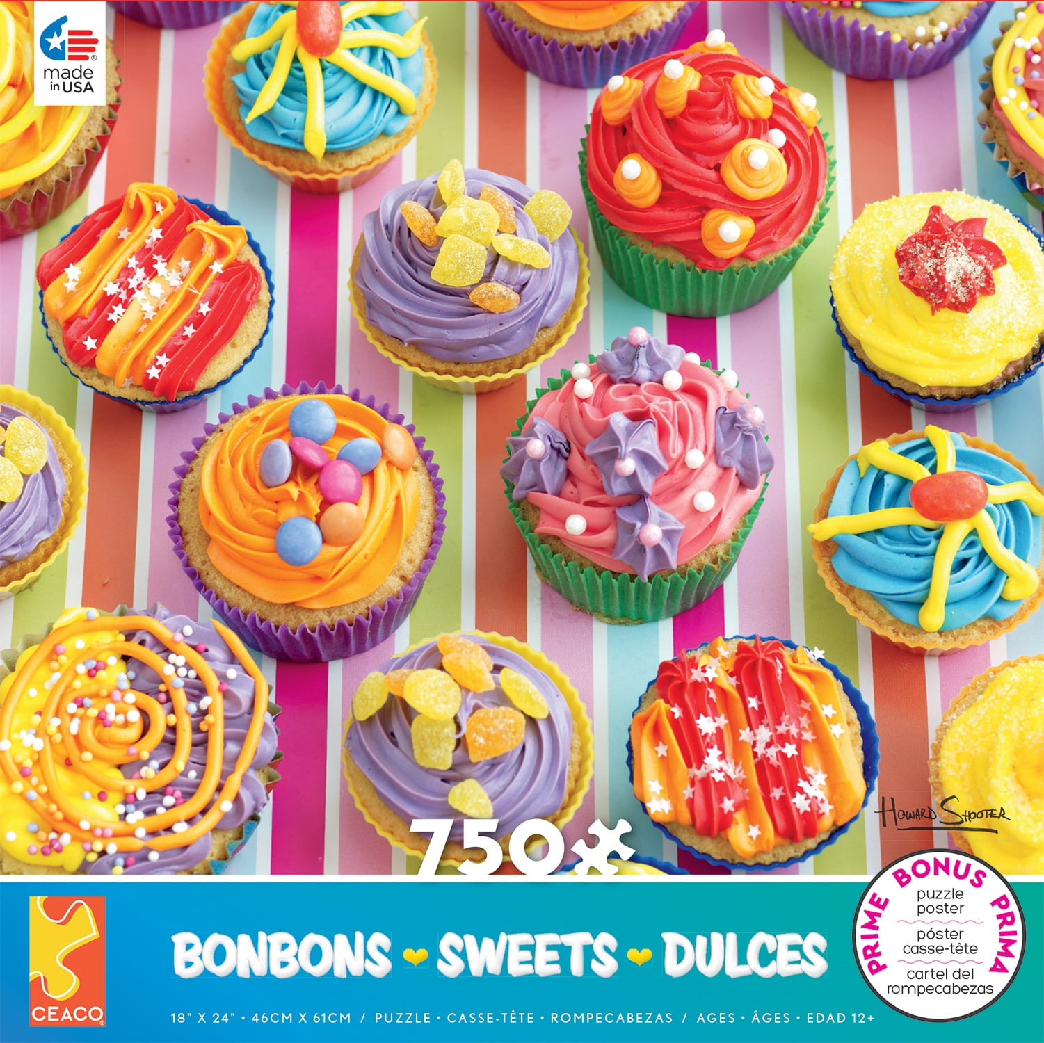 Ceaco - Sweets - Cupcake Puzzle - 750 Piece Jigsaw Puzzle - Walmart.com
