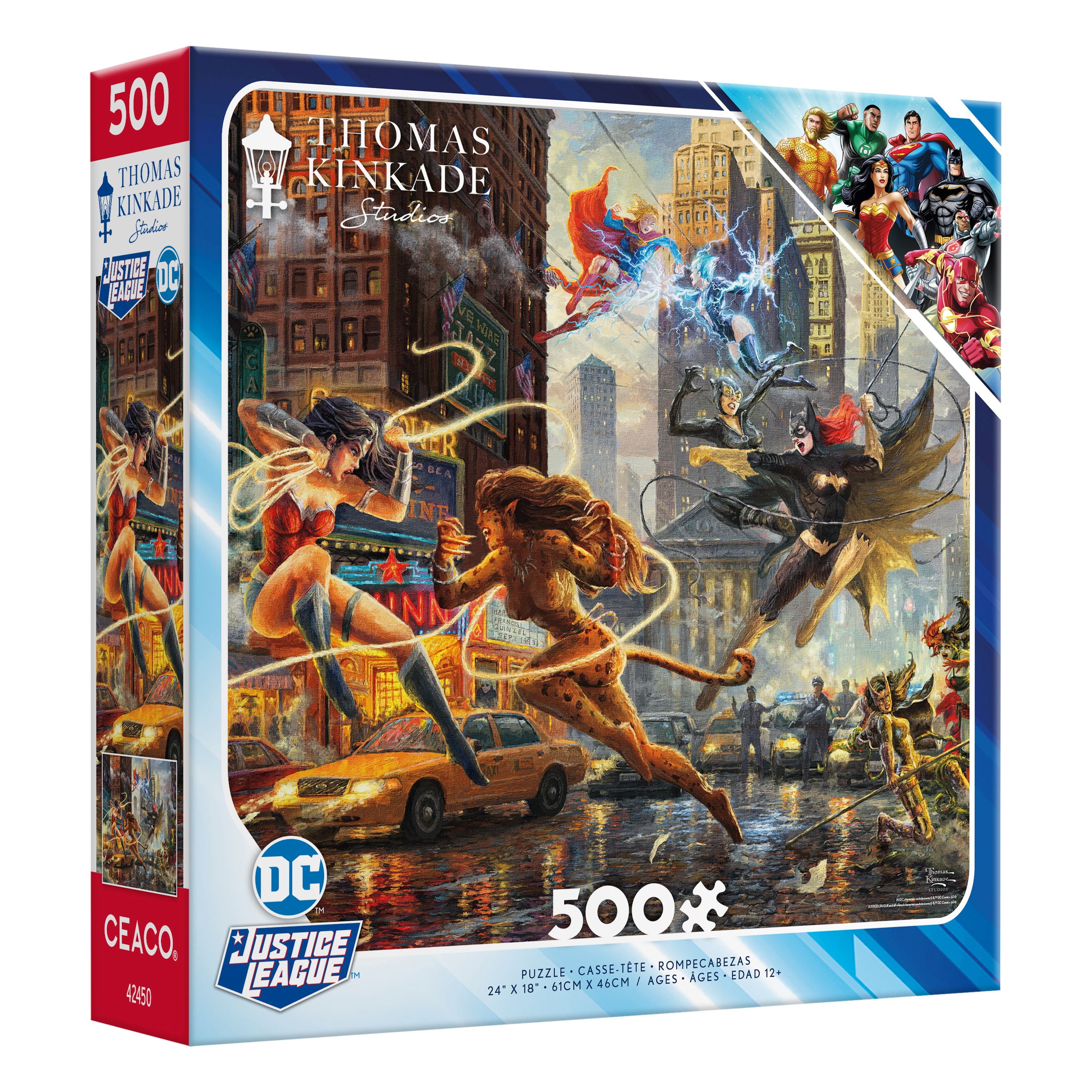 Ceaco The Women of DC (Thomas Kinkade DC) 500 Piece Interlocking Jigsaw ...