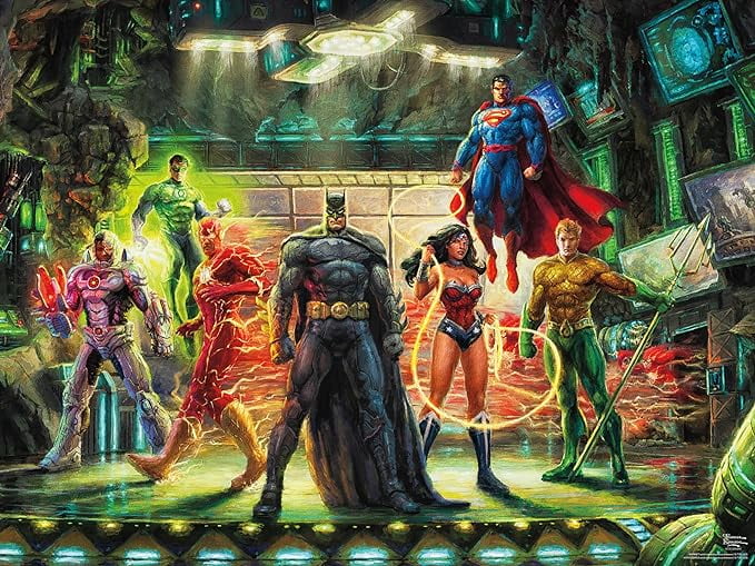 Ceaco - Thomas Kinkade - DC Comics - The Justice League - 500 Piece ...