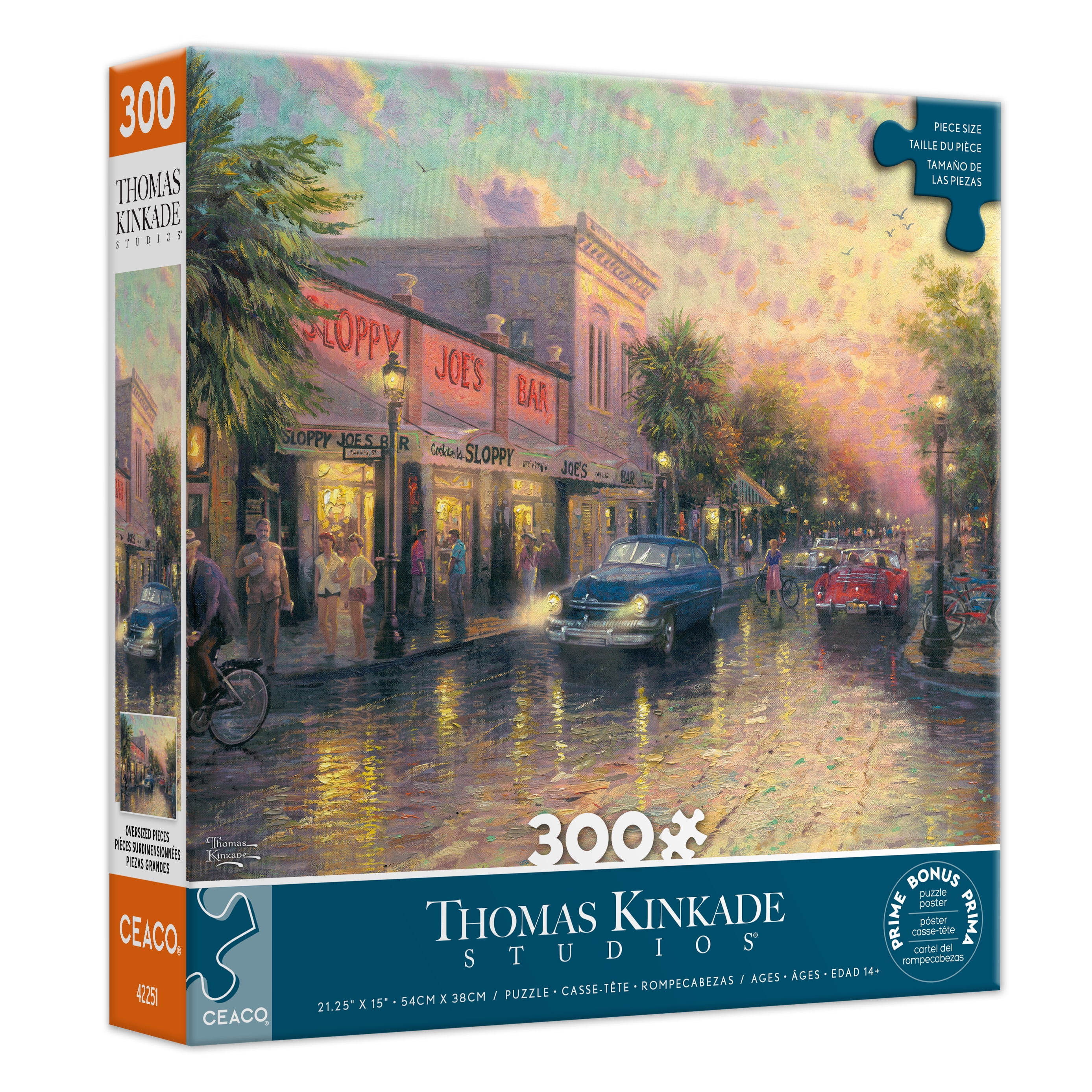 Ceaco Thomas Kinkade Key West 300-PC Interlocking Jigsaw Puzzle for ...
