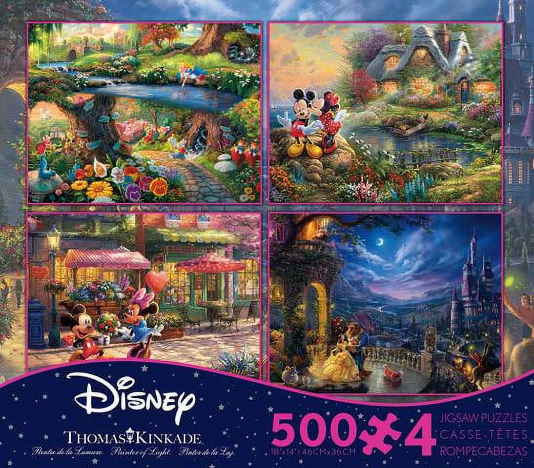 Ceaco - Thomas Kinkade Disney Collection - 4 in 1 Multipack Jigsaw ...