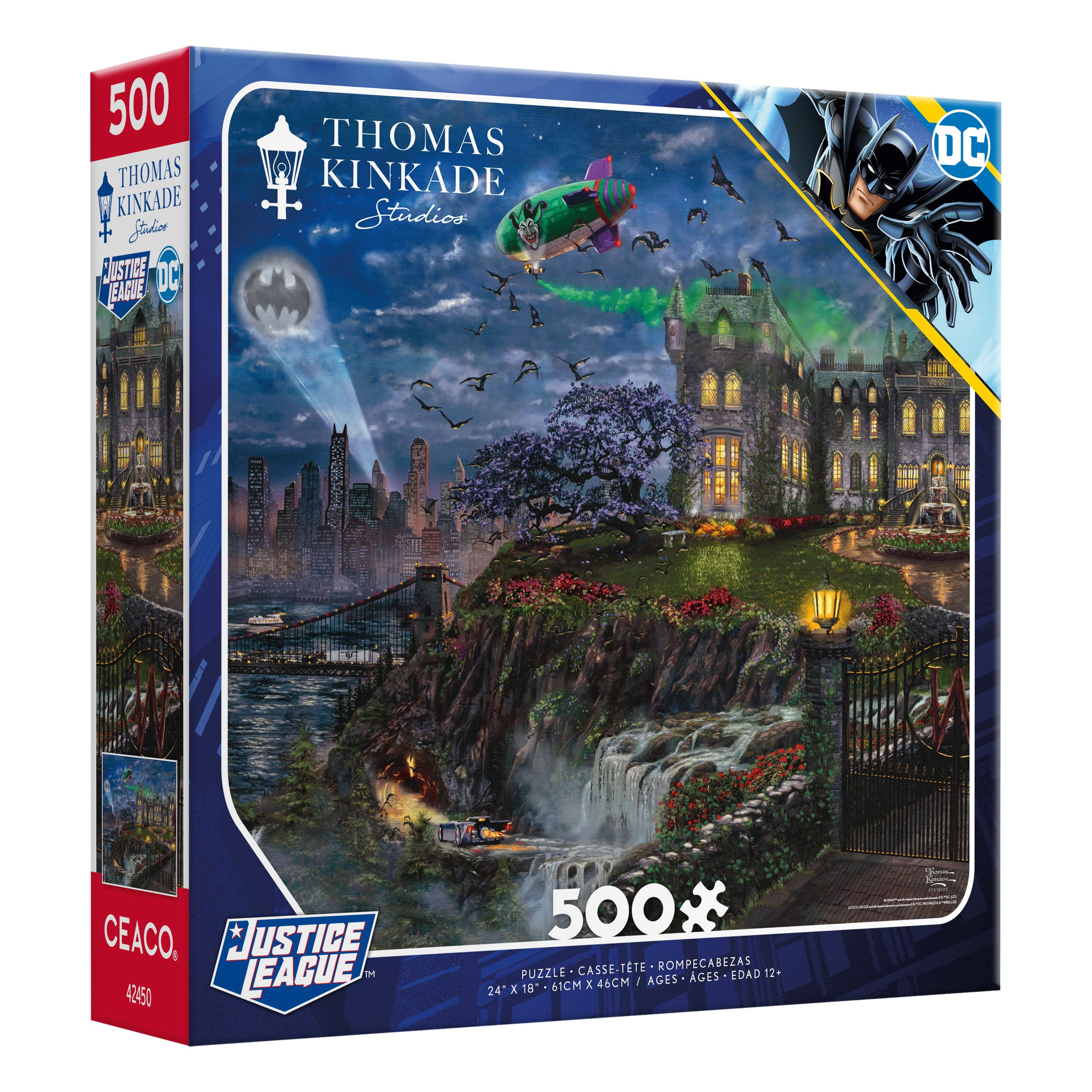Ceaco Thomas Kinkade Wayne Manor 500 Piece Interlocking Jigsaw Puzzle ...