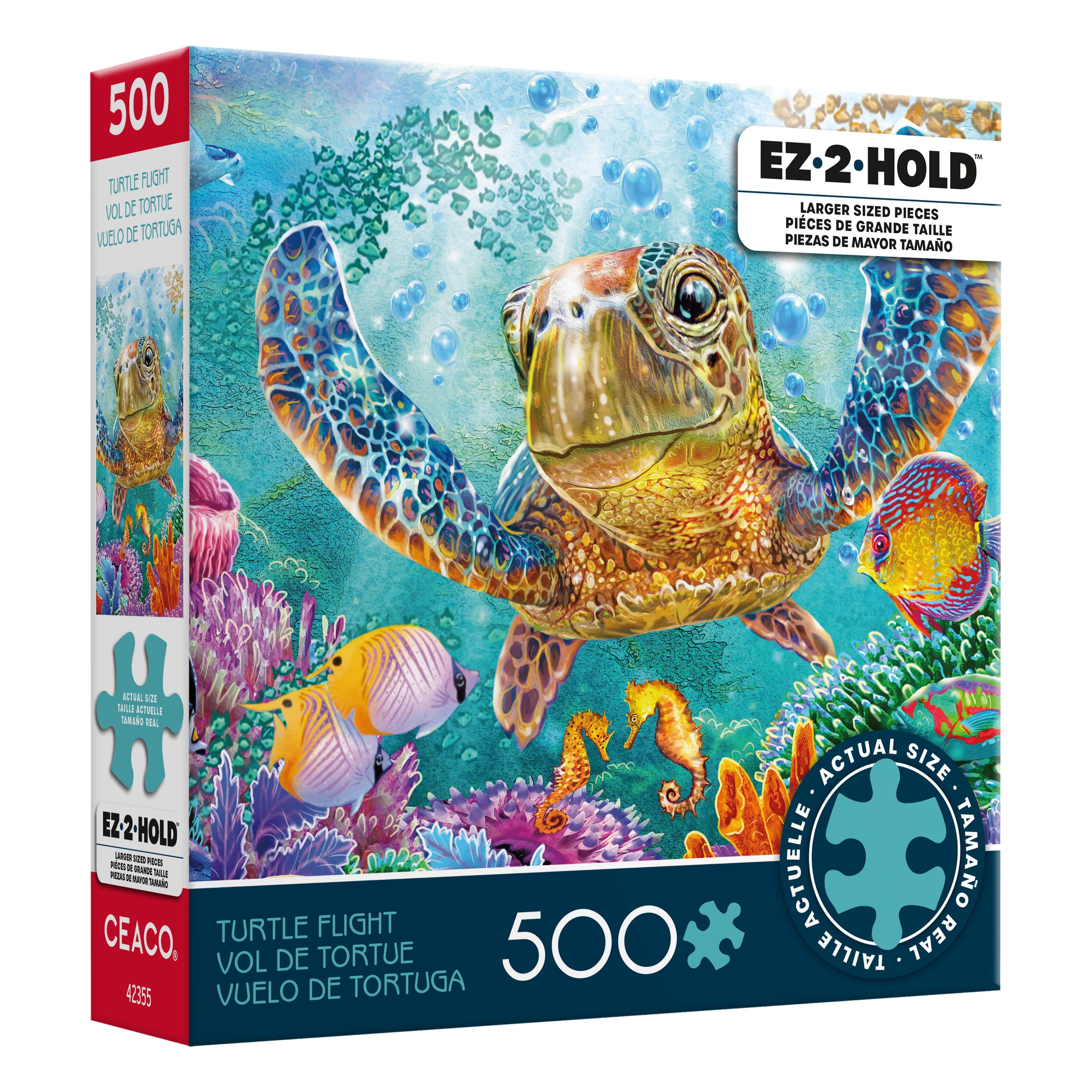 Ceaco Turtle Flight (Steve Sundram) 500 Piece Interlocking Jigsaw ...