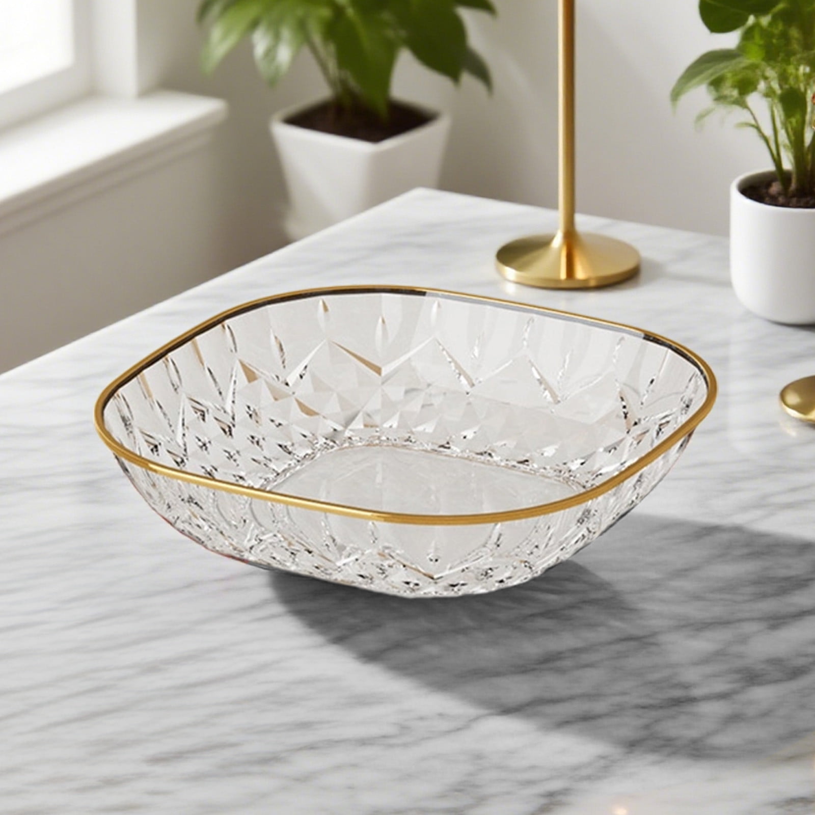 Cebalnir Luxurious Dinner Piates Transparent Fruit Plates For Home Use ...