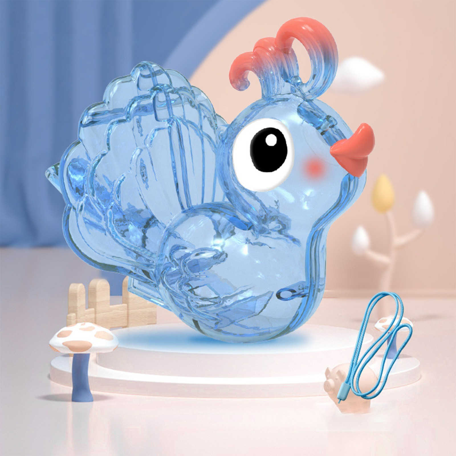 Cebalnir Transparent Whistle Toys Water Injection Sound-changing ...