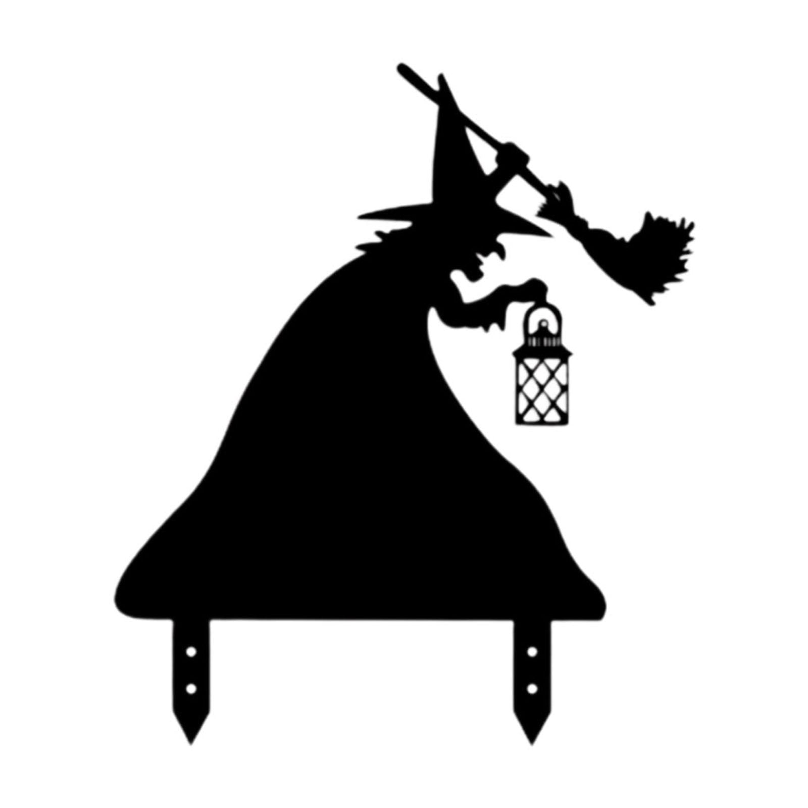 Cebalnir Witch Metal Stakes - Halloween Yard Stake - Haunted House ...