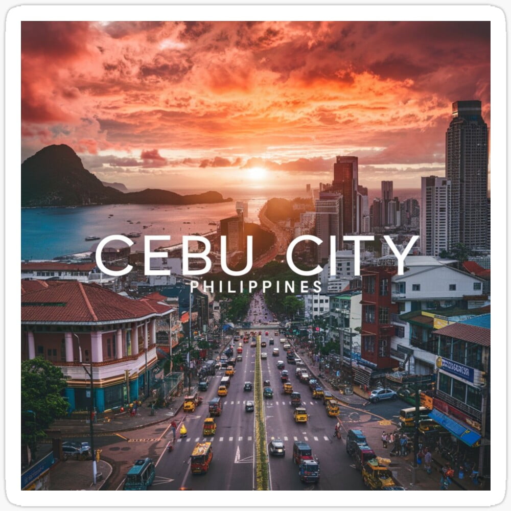 Cebu City,Philippines Sticker Phone Decal Water Bottle Stickers Car ...