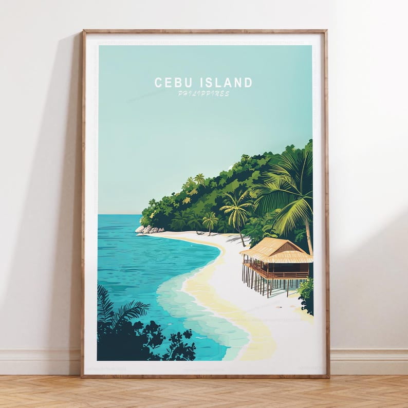 Cebu Island Philippines Print – Cebu Wall Art, Philippines Poster ...