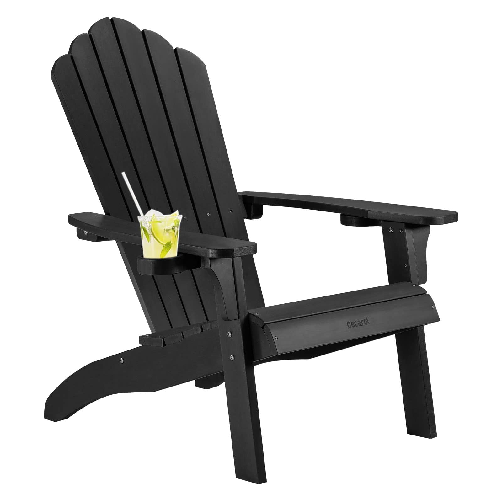 Cecarol Normal Size Adirondack Chair Plastic, Outdoor Fire Pit Chair ...